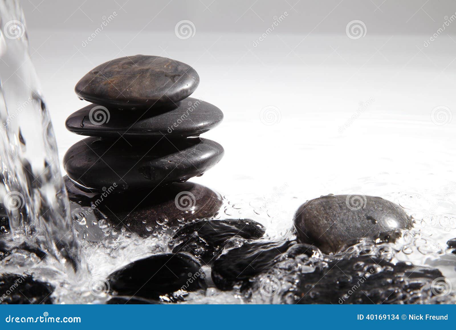 Black stone with water stock photo. Image of natural - 40169134