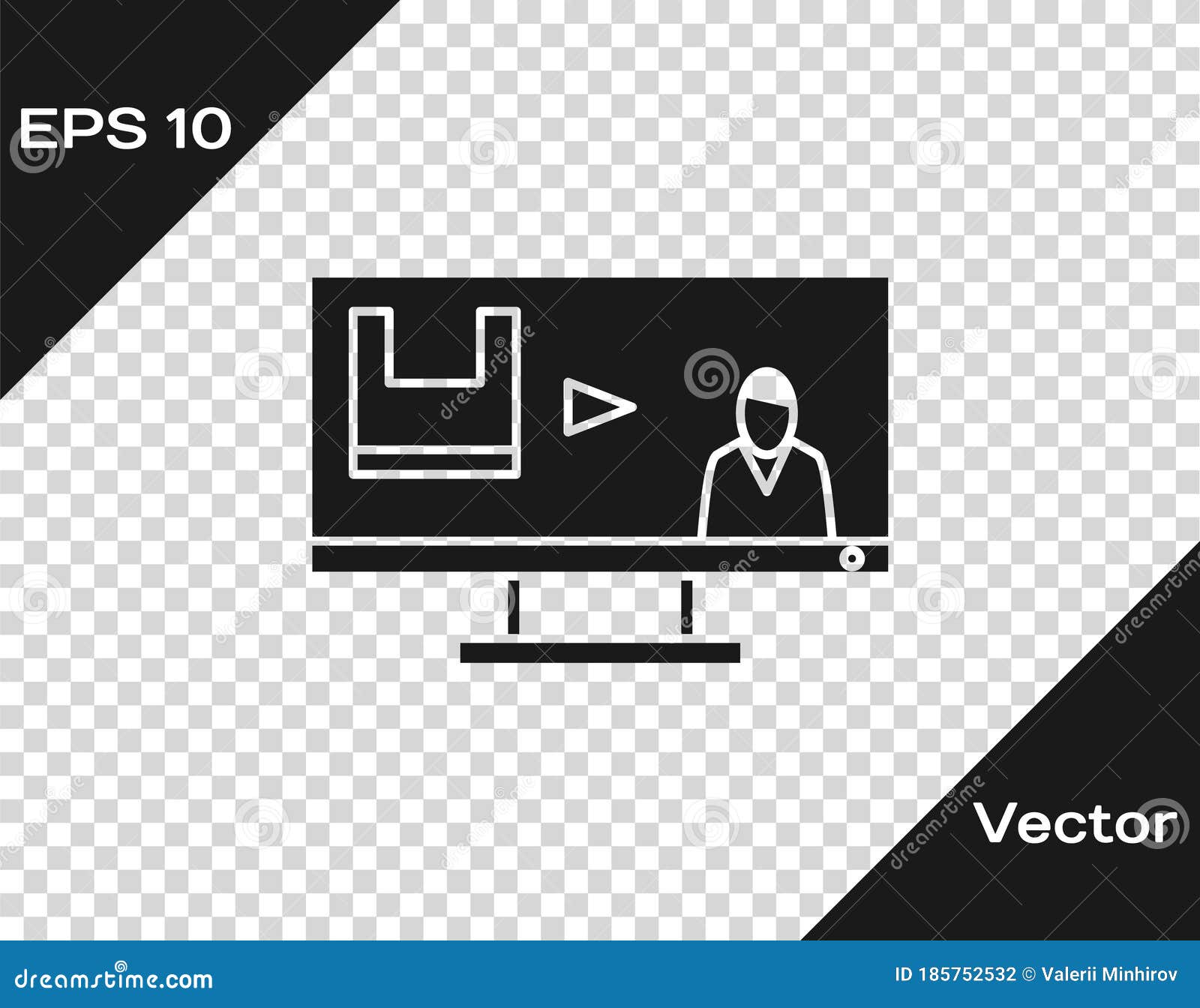 Black Stop Plastic Pollution Icon Isolated on Transparent Background ...