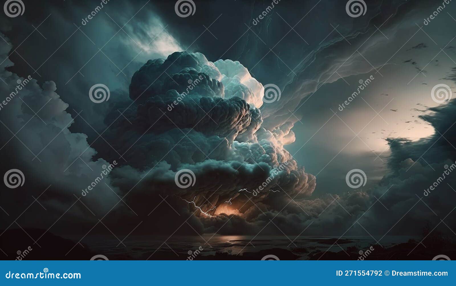 Black Storm Clouds, Beautiful Wallpaper. Generative Ai Stock ...