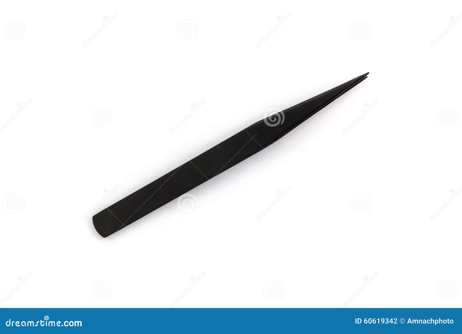 Black Straight Tweezers for Plastic Model. Stock Photo - Image of work ...