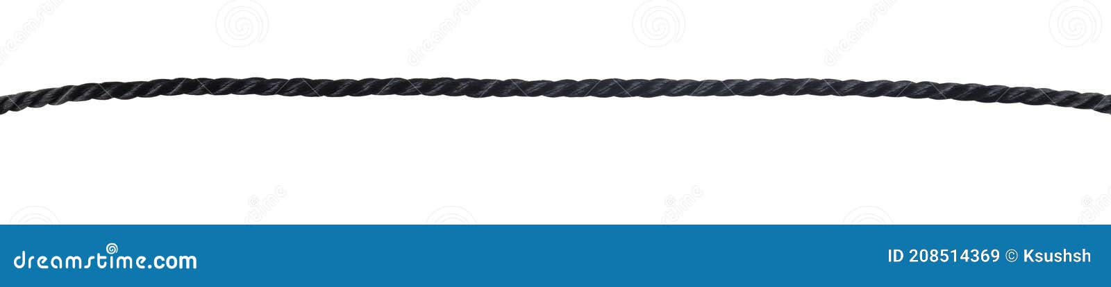 Black stright rope stock image. Image of stright, isolated - 208514369