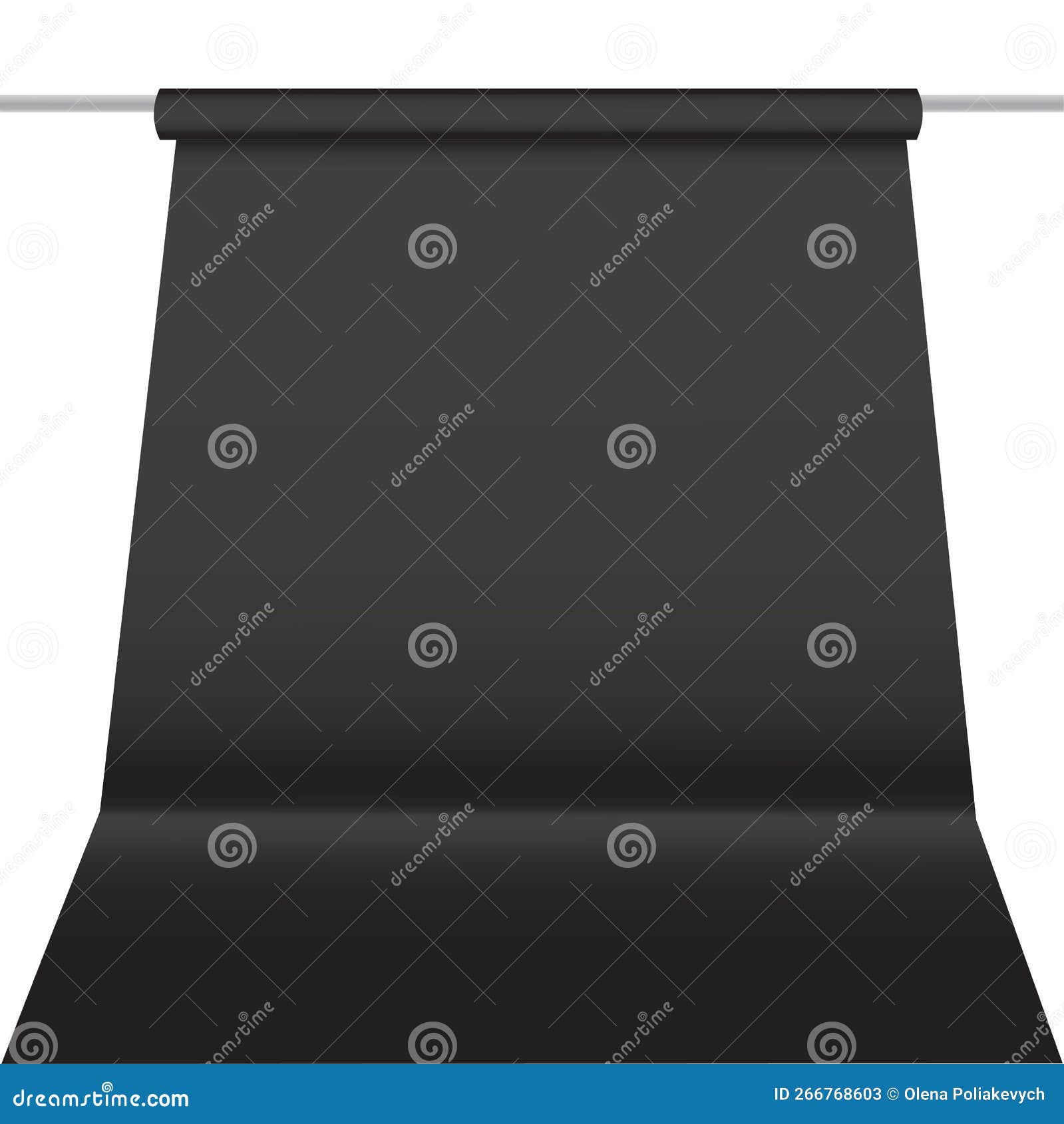 Black Studio Roll Background. Vector Illustration Stock Vector ...