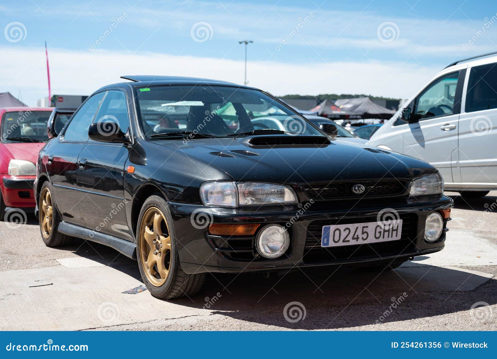 Black Subaru Impreza First Generation Parked on the Street Editorial ...
