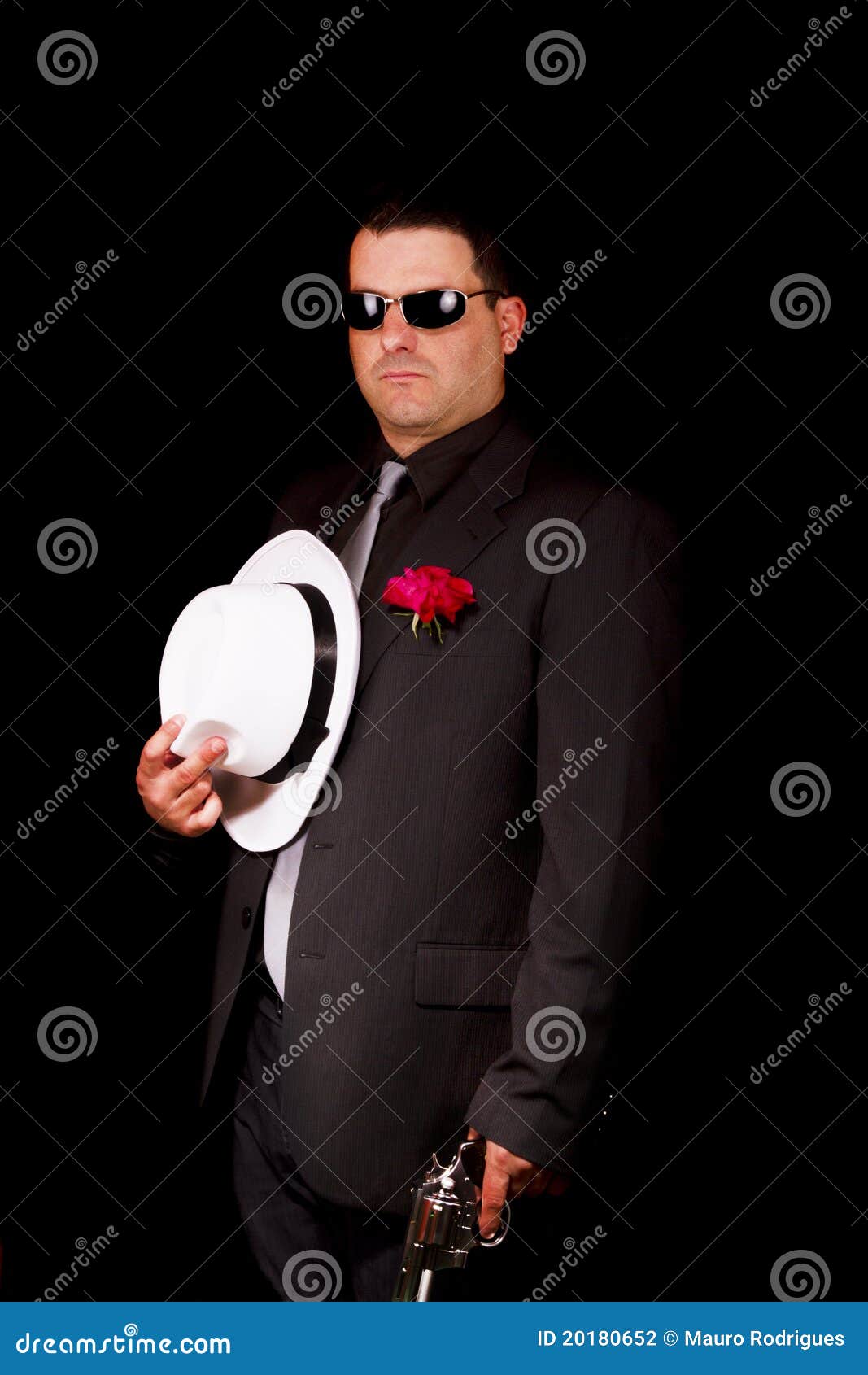 Black suit gangster stock photo. Image of adult, mean - 20180652
