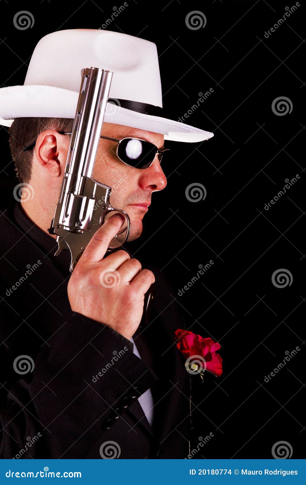 Black suit gangster stock photo. Image of black, gangster - 20180774