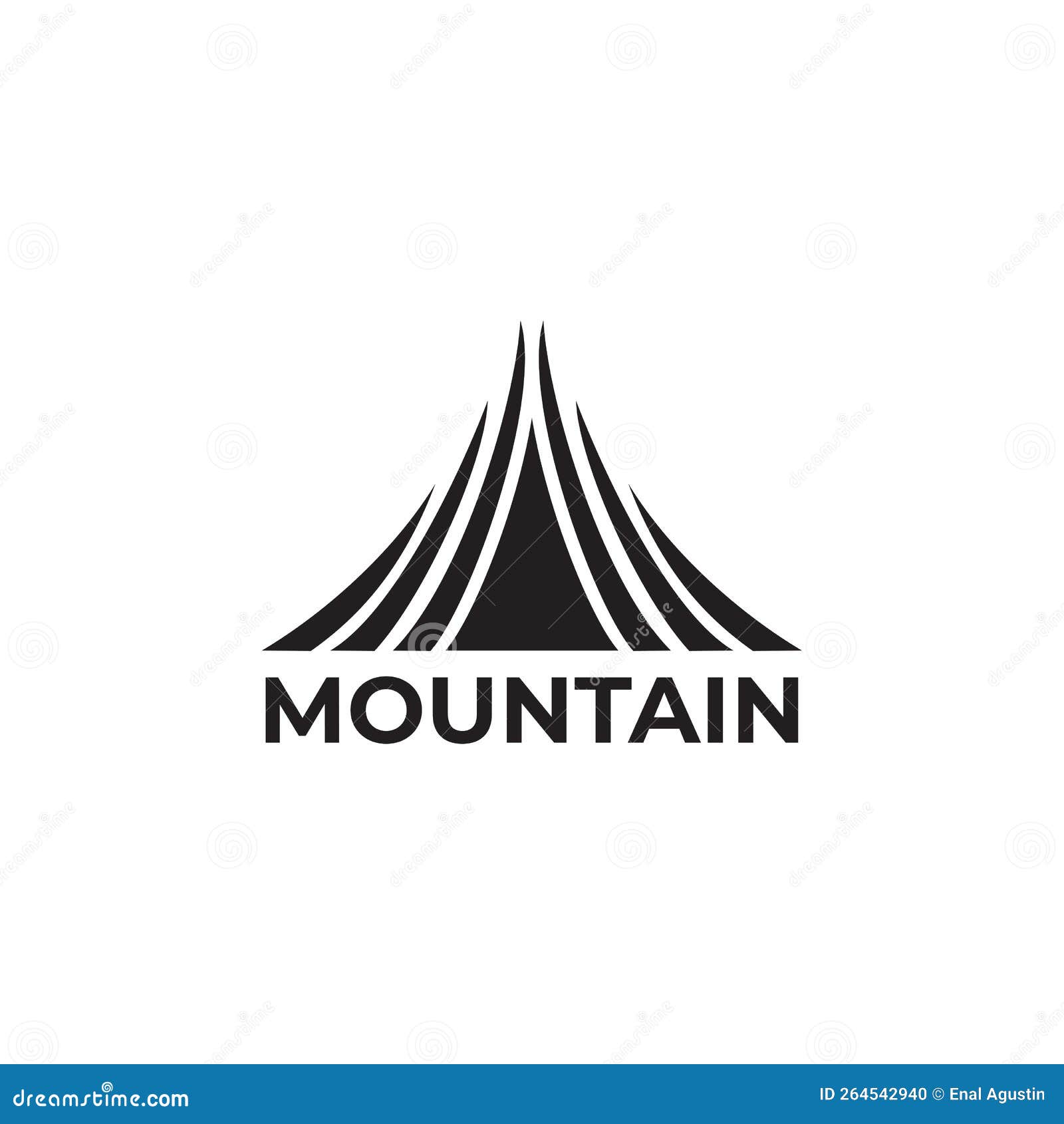 Black Summit Mountain Logo Design Stock Vector - Illustration of idea ...