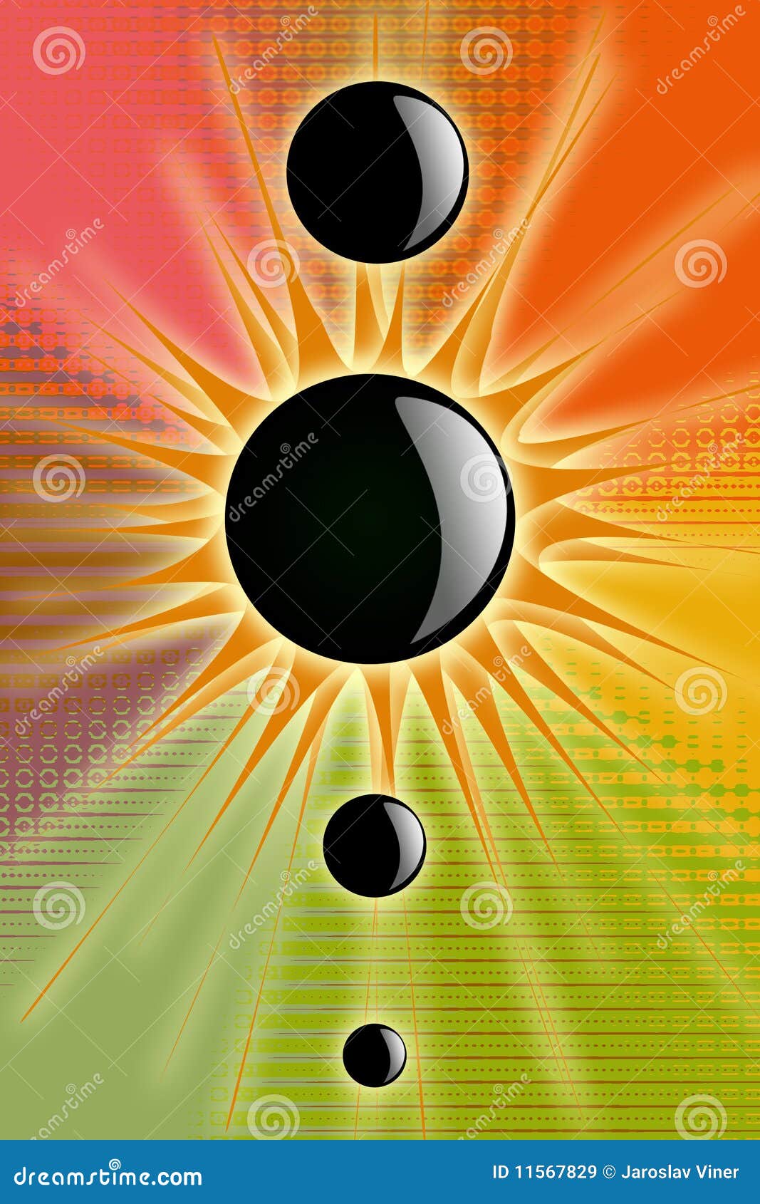 Black Sun stock illustration. Illustration of design - 11567829