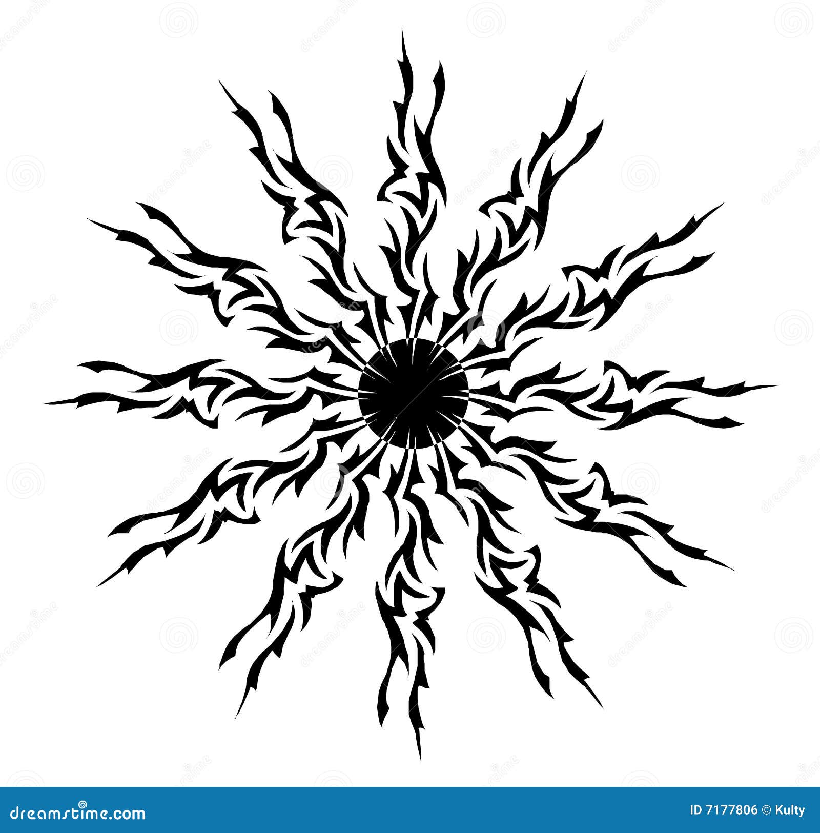 Black sun stock vector. Illustration of tall, silhouette - 7177806