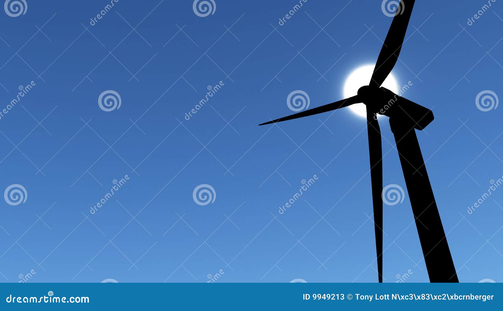 Black sun Wind Turbine stock image. Image of wings, turbine - 9949213