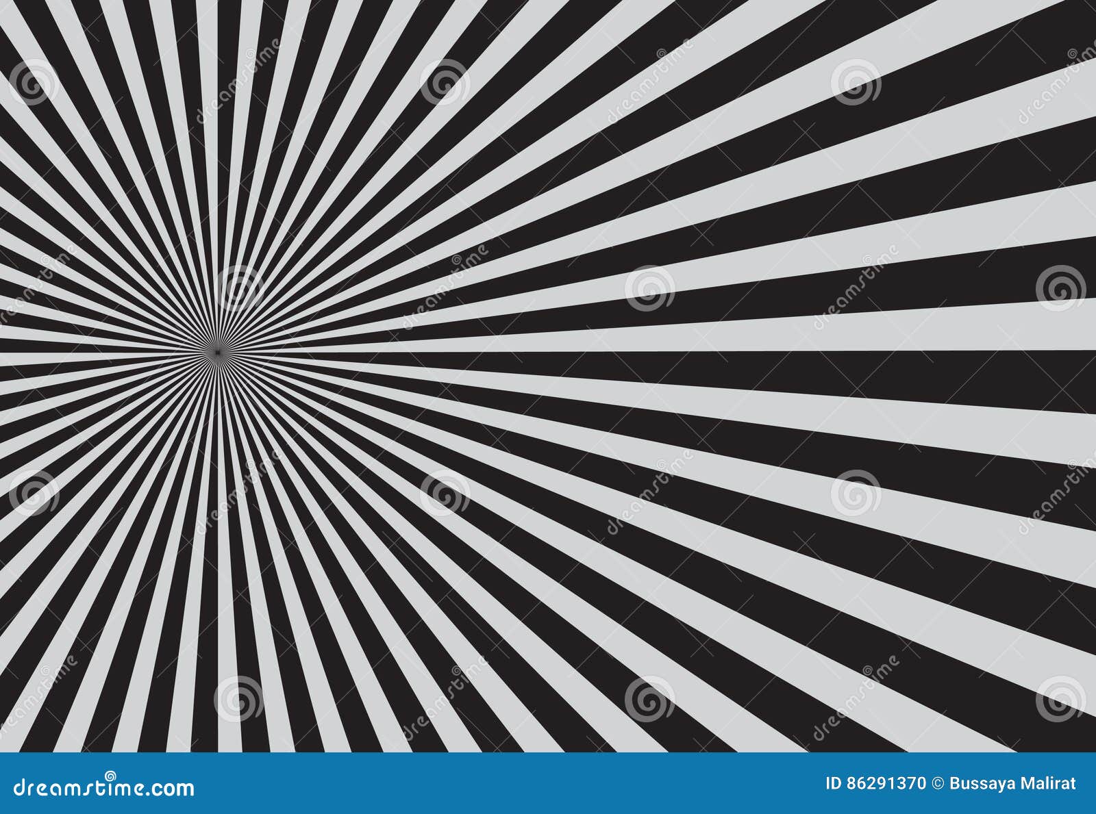 Black Sunburst Pattern. Vector Illustration Stock Vector - Illustration ...