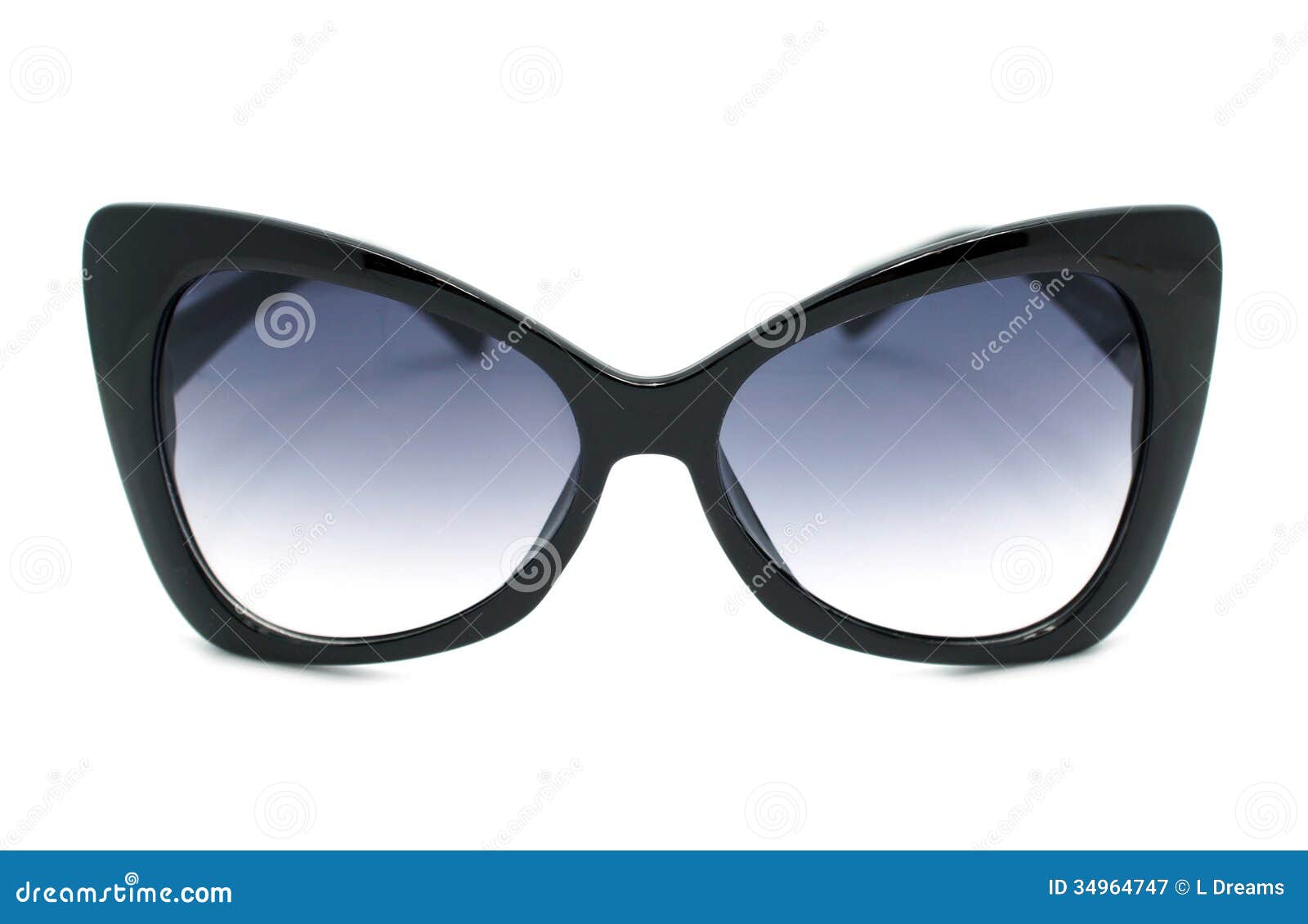 Black Sunglasses, Front View Isolated On White Background Stock Photo ...