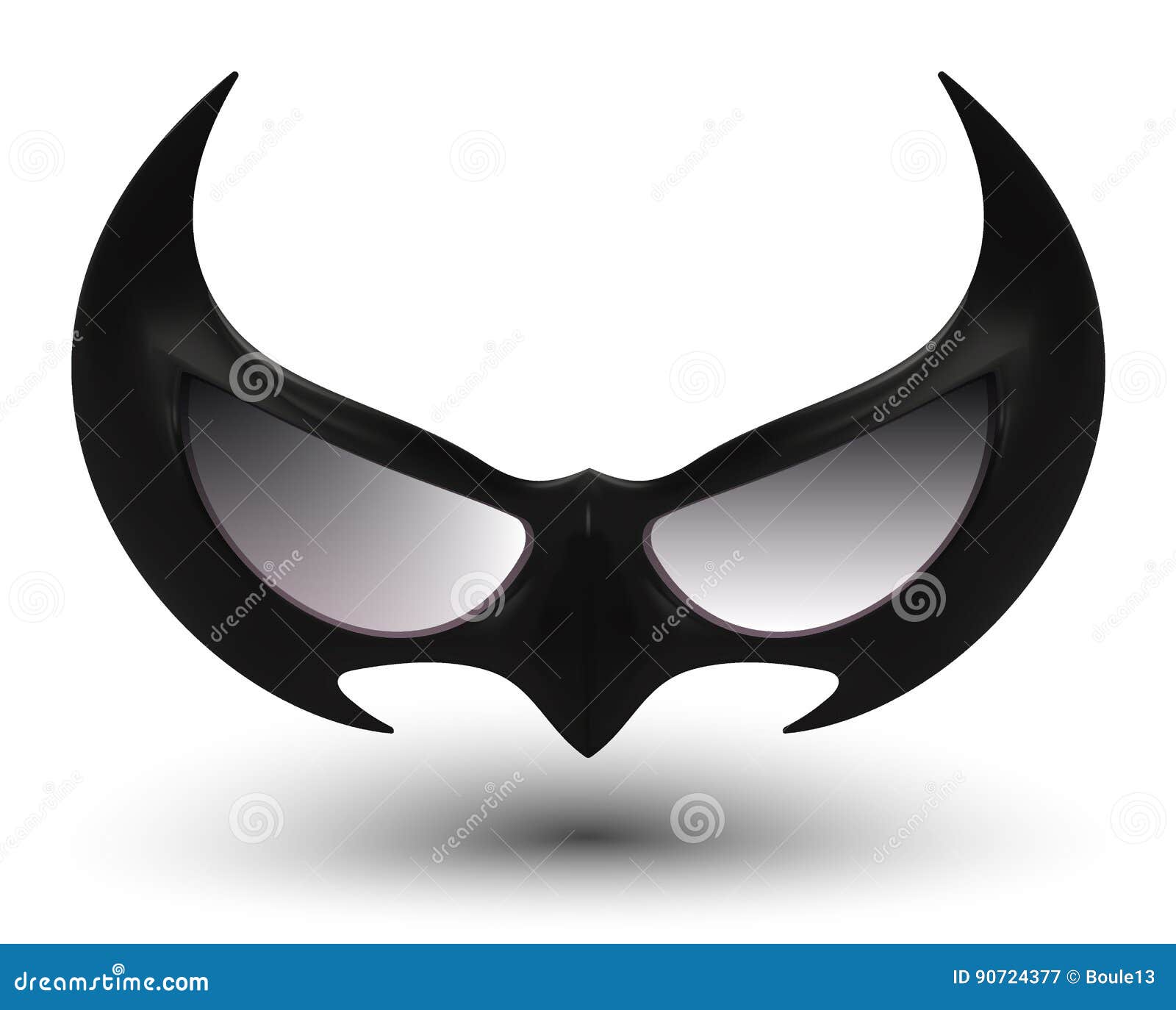 Black super hero mask stock vector. Illustration of face - 90724377