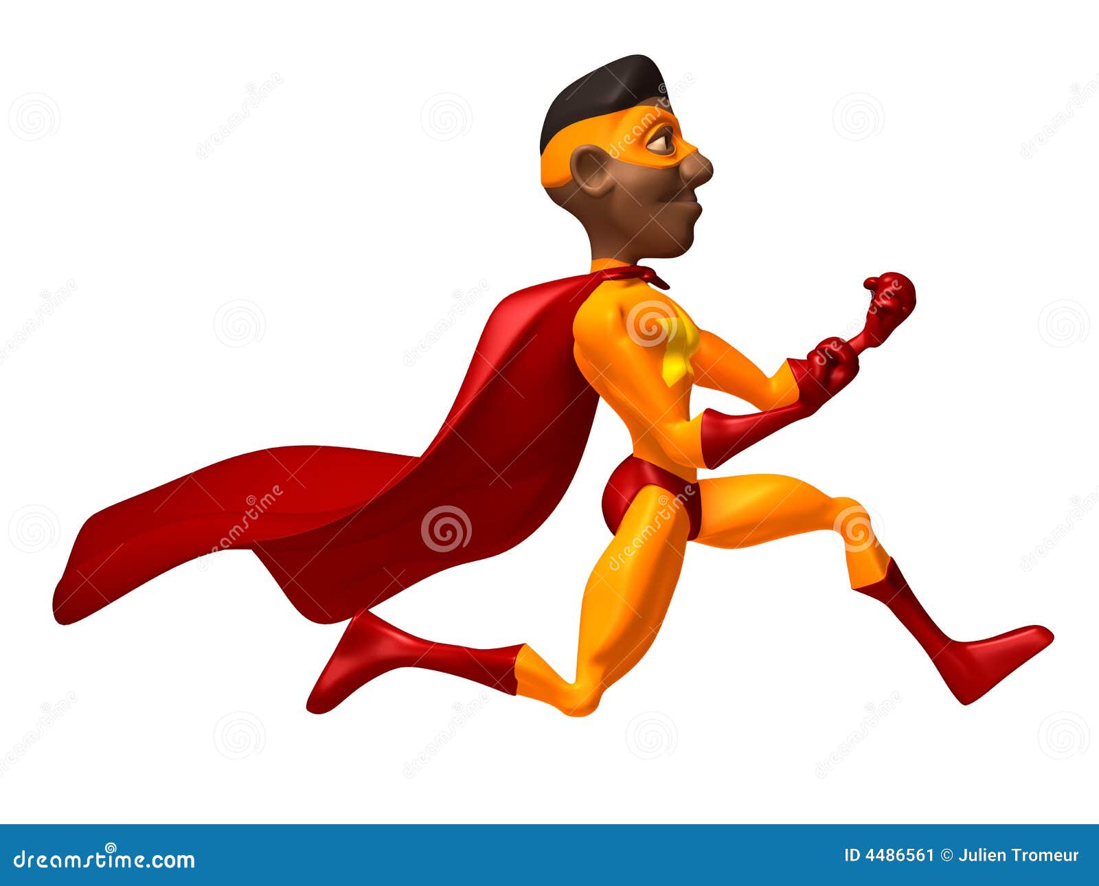 Black superhero stock illustration. Illustration of speed - 4486561