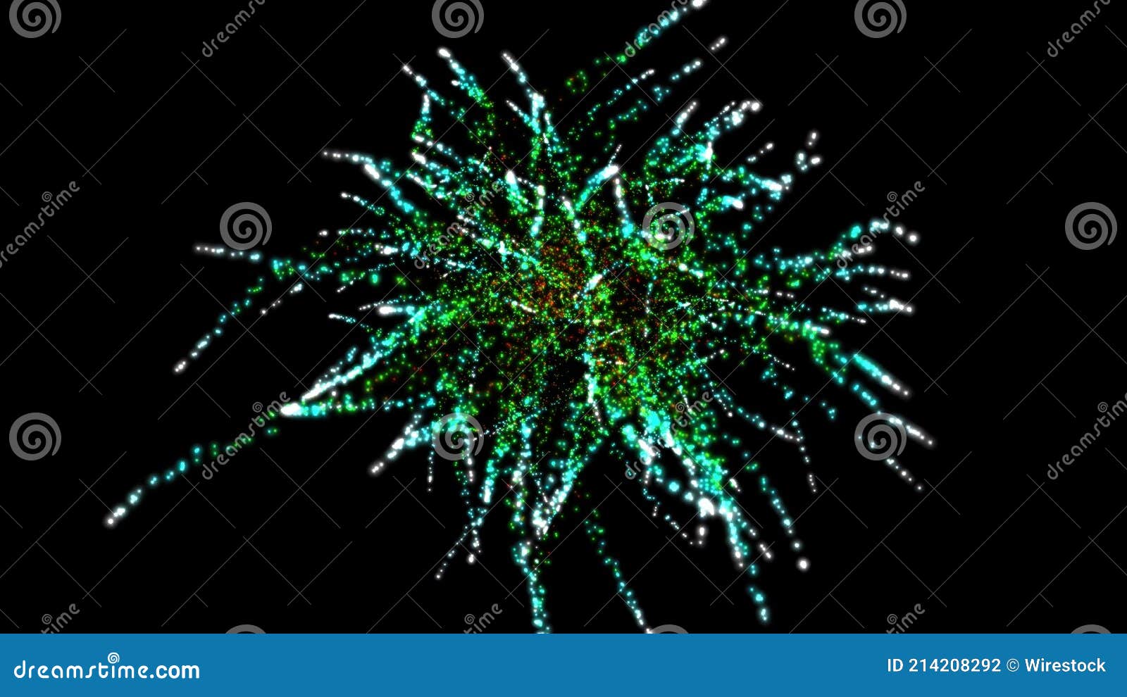 Firework Lights Effect With Glowing Stars In Sky On Transparent ...