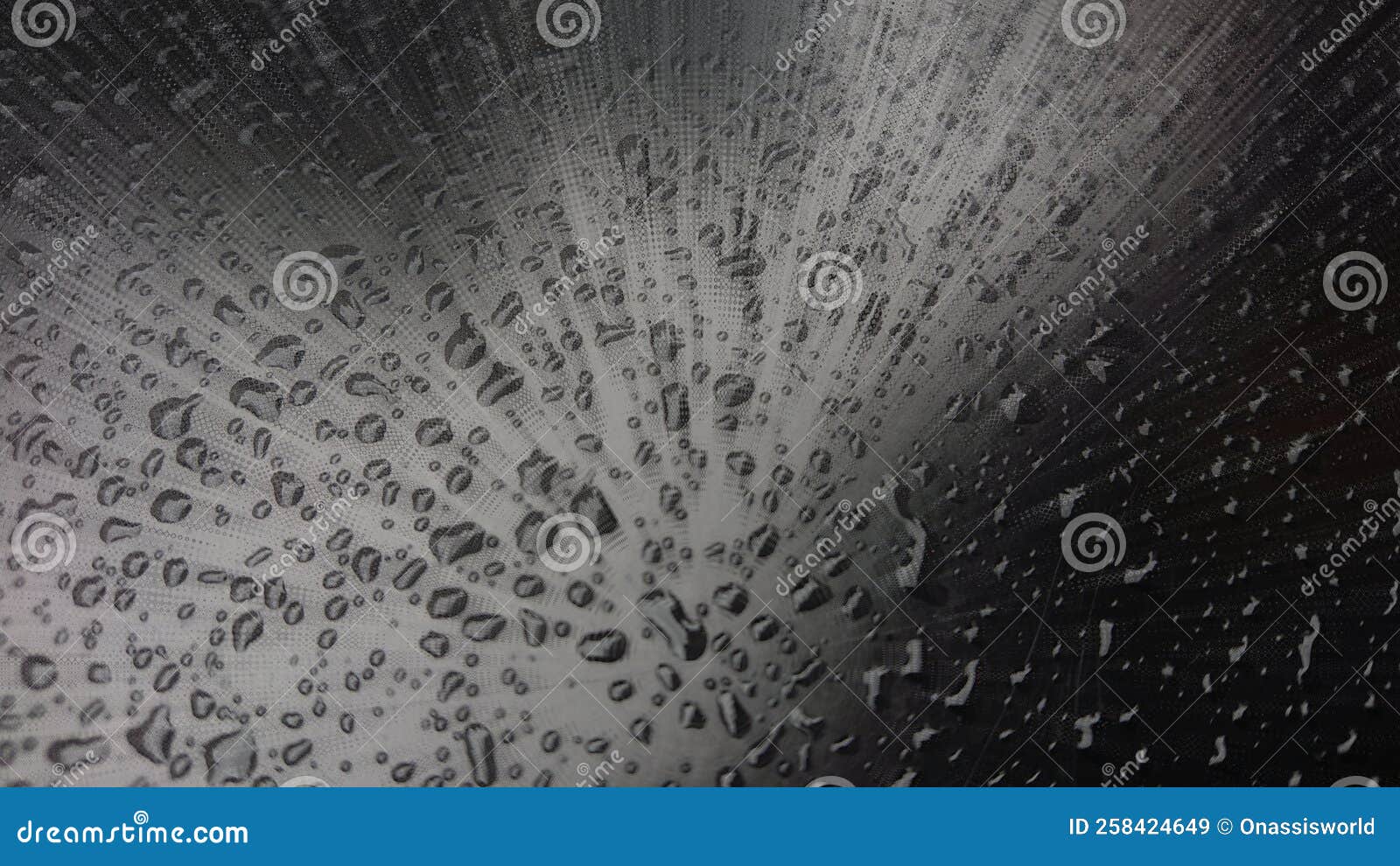 Black Surface Humid Water Drops Abstract Background Shapes Textured ...