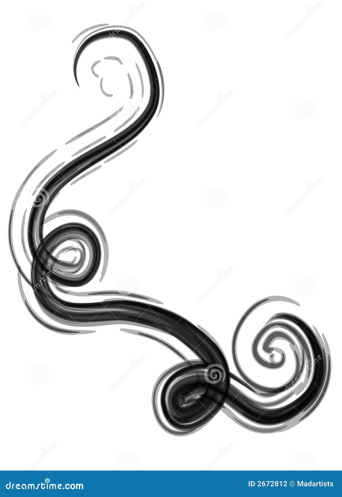Black Swirly Line