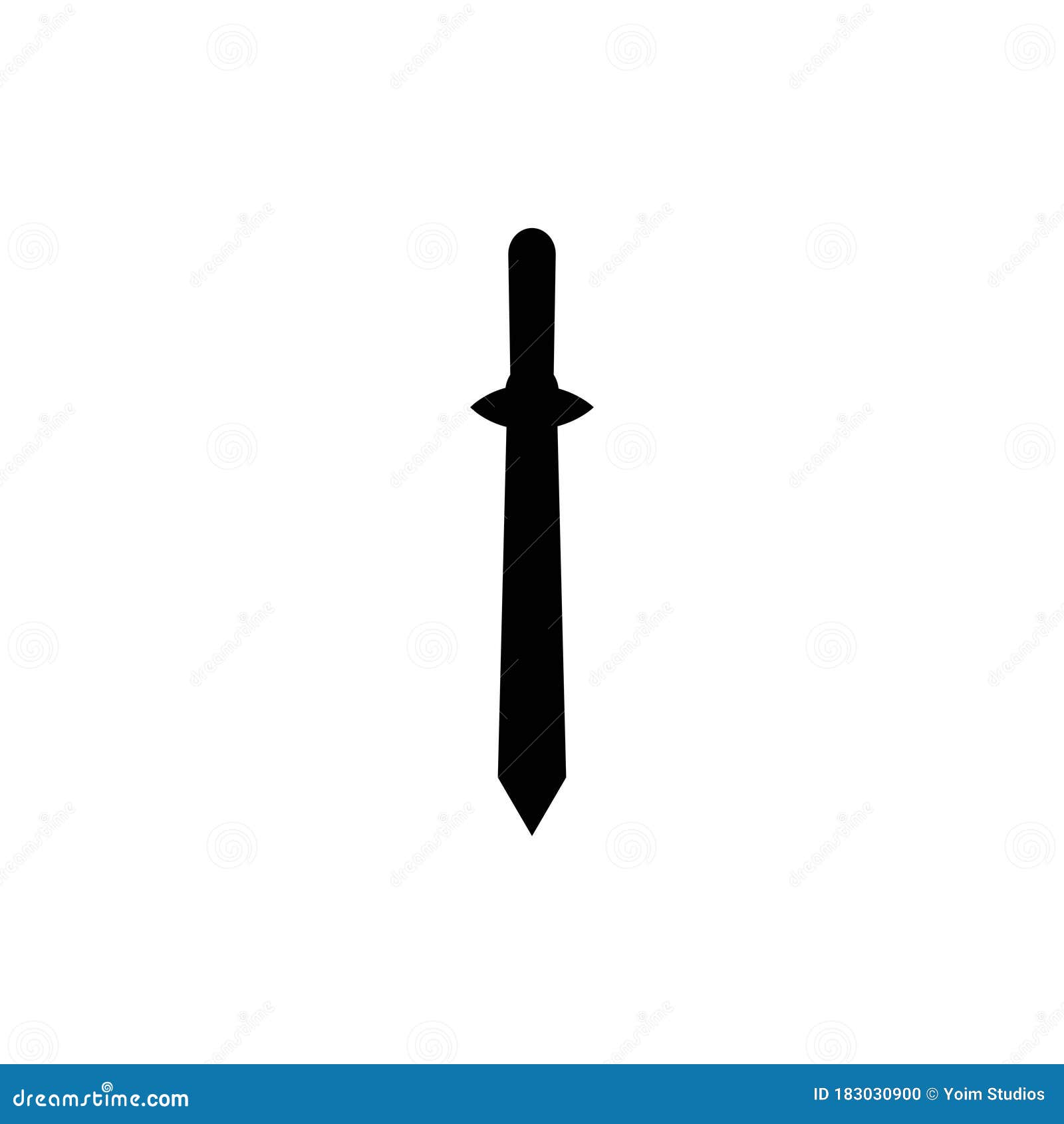 Black Sword Vector Graphic Design Illustration Stock Vector ...
