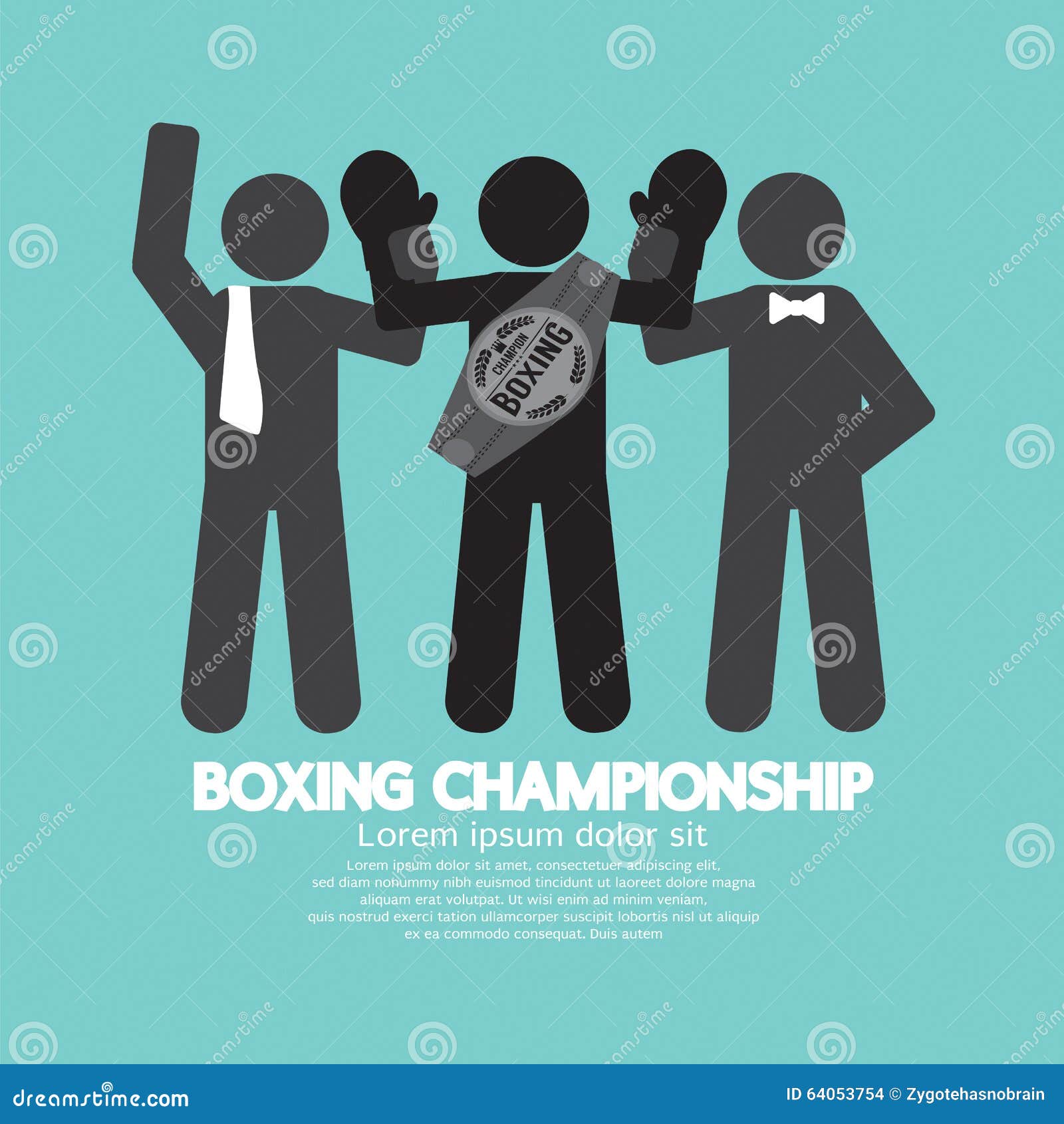 Boxing Championship Belt. Cartoon Vector | CartoonDealer.com #64053735