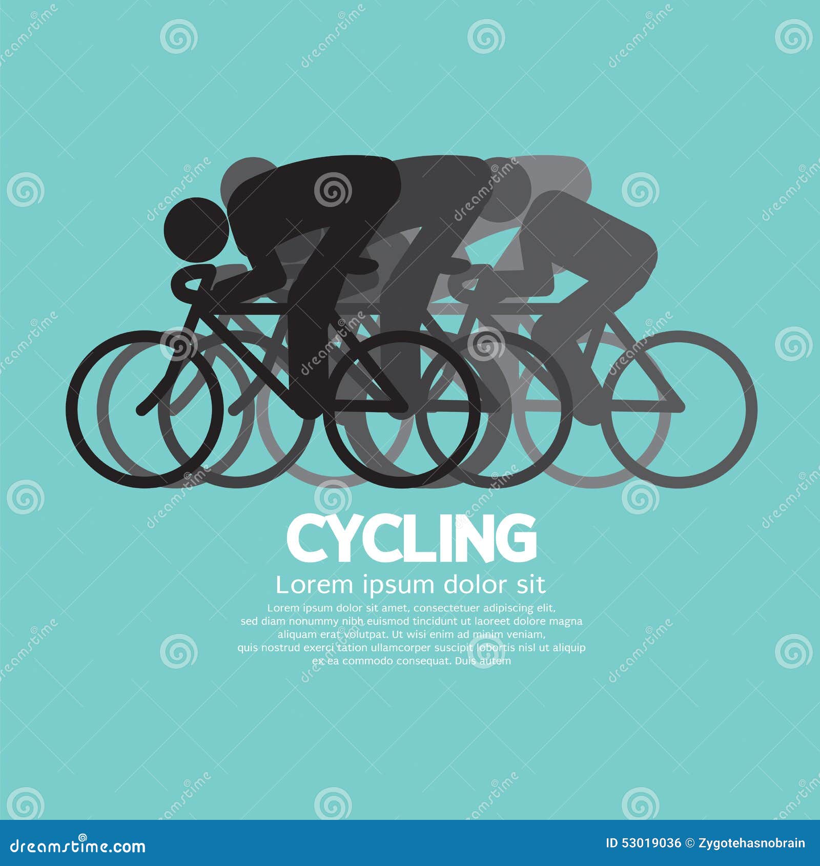 Black Symbol Cycling People Stock Vector - Illustration of bicycle ...