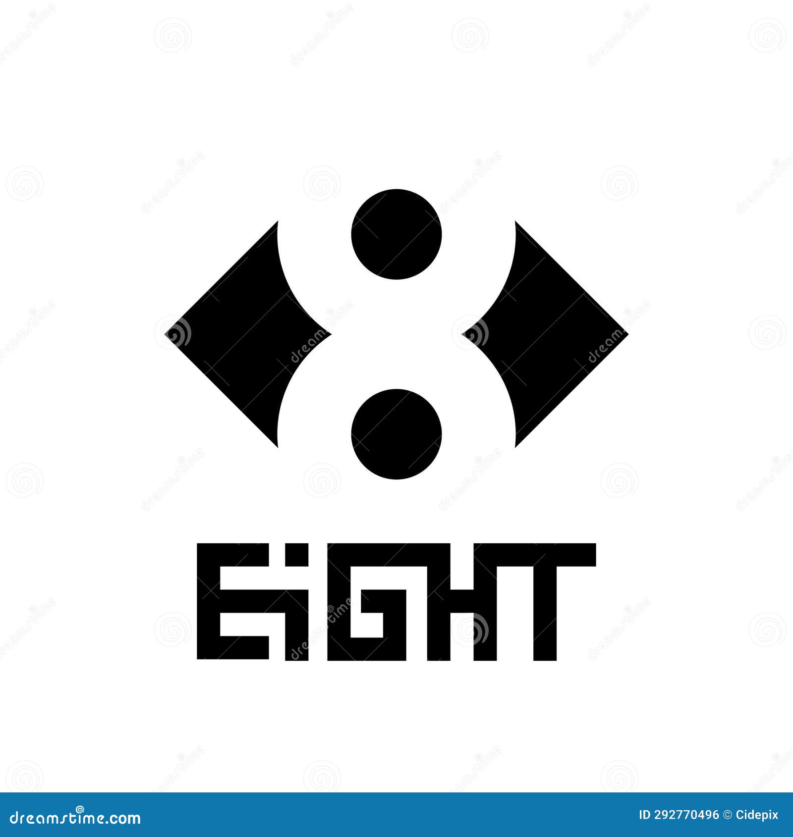 Black Symbol for Number 8 on a White Background - Icon 3 Stock Vector ...