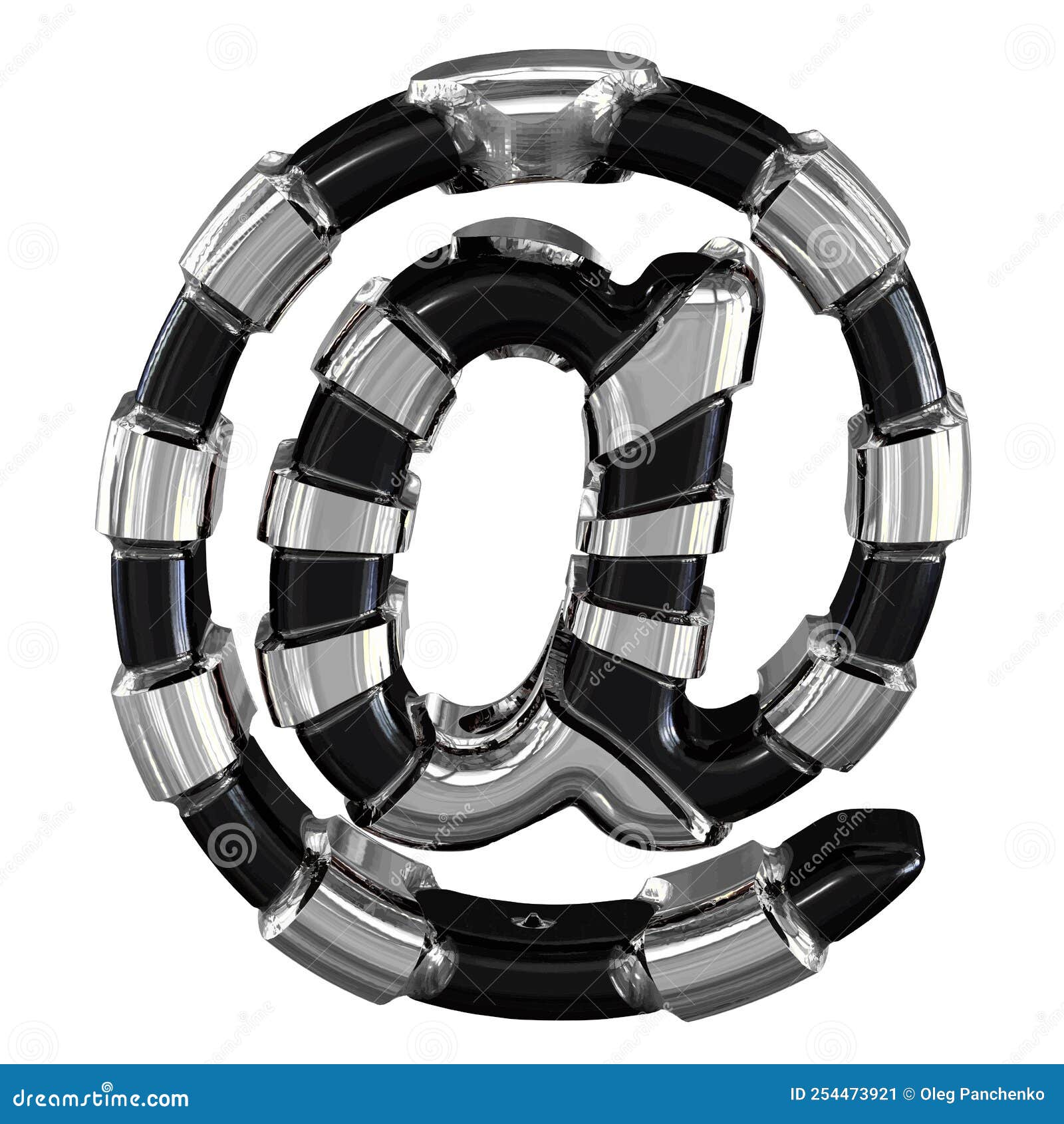 Black Symbol with Silver Straps Stock Vector - Illustration of symbol ...