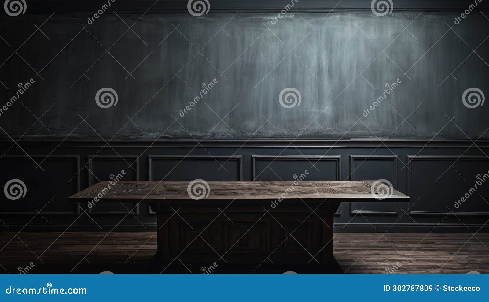 Dark Classroom With Math Formulas Stock Photo | CartoonDealer.com ...