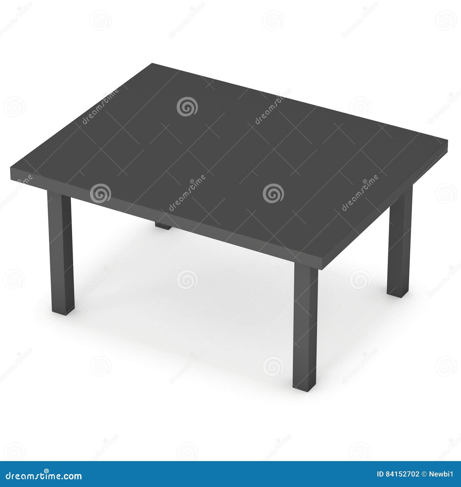 Black Table 3D stock illustration. Illustration of deck - 84152702