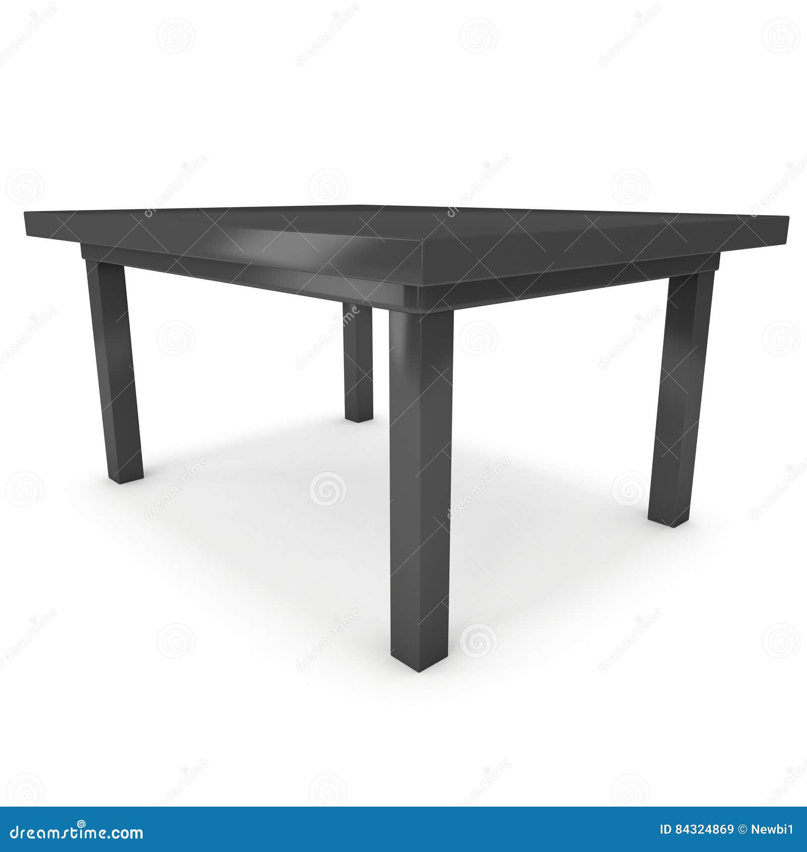 Black Table 3D stock illustration. Illustration of plastic - 84324869