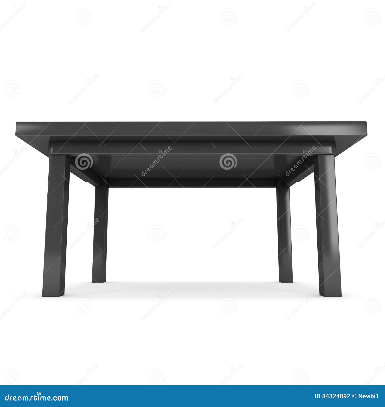 Black Table 3D stock illustration. Illustration of office - 84324892