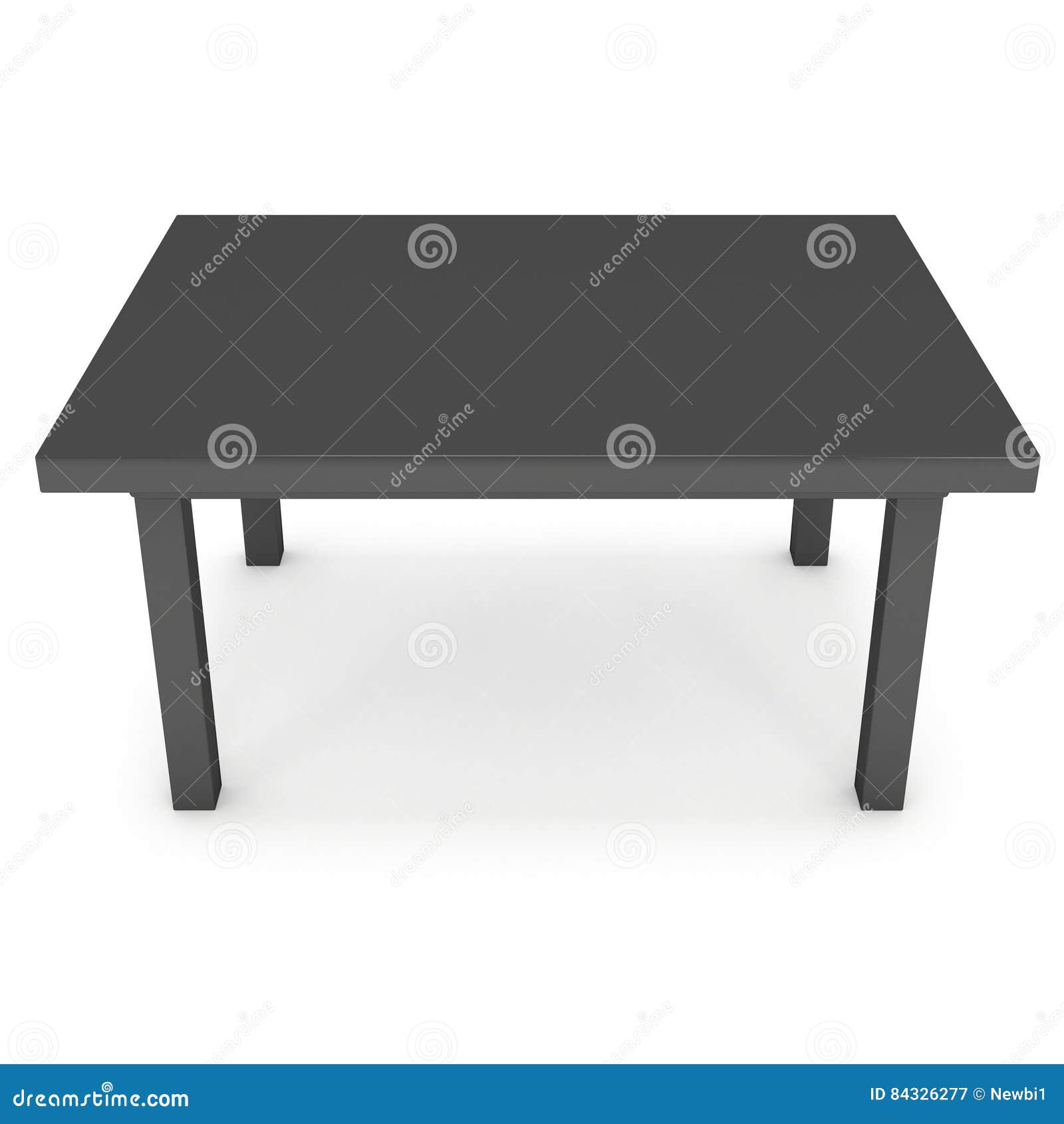 Black Table 3D stock illustration. Illustration of design - 84326277