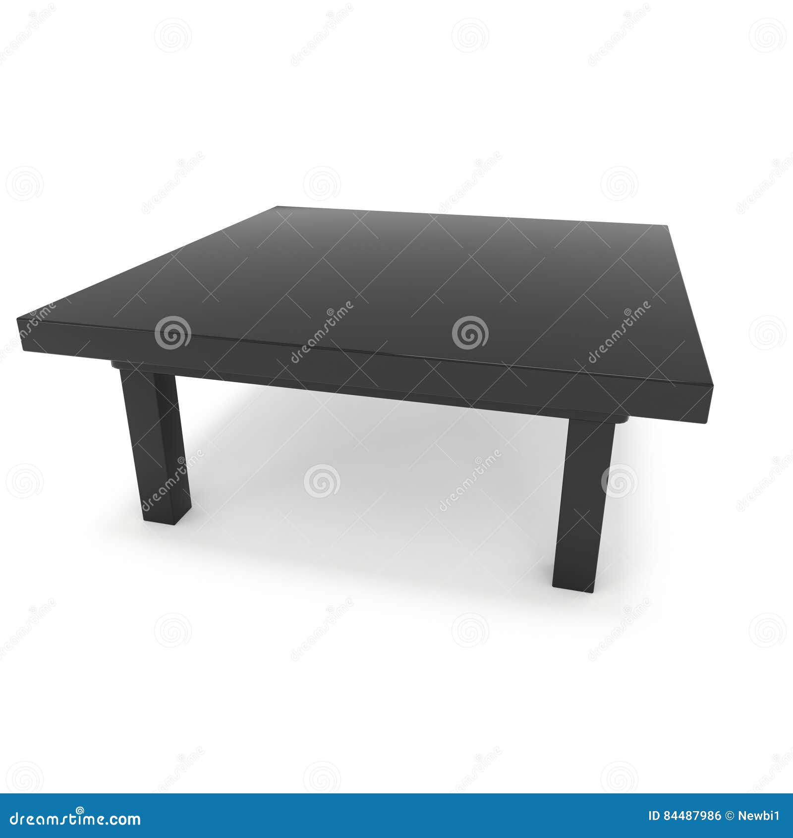Black Table 3D stock illustration. Illustration of desk - 84487986