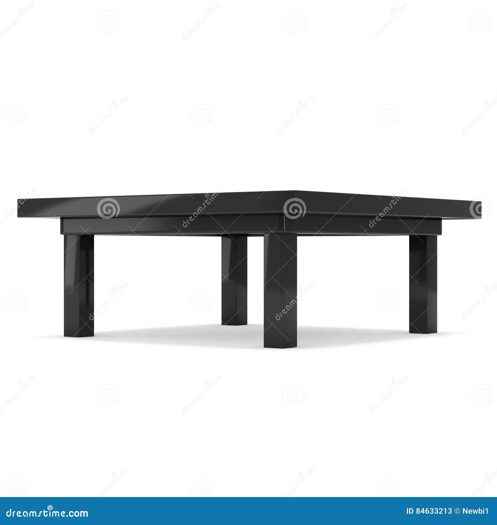 Black Table 3D stock illustration. Illustration of interior - 84633213