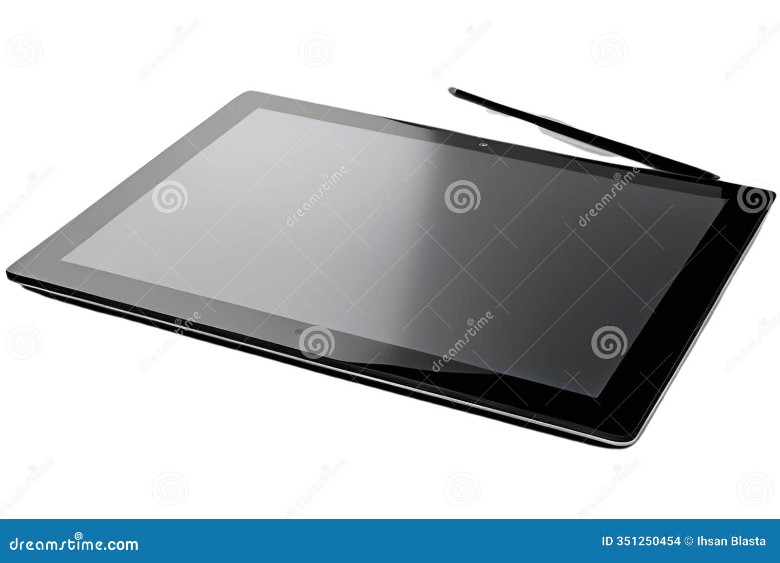 The Tablet Has a Sleek, Modern Design Computer, Isolated on White ...