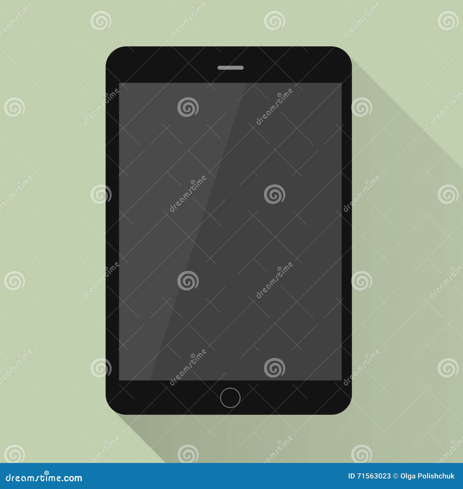 Black tablet icon stock illustration. Illustration of blank - 71563023