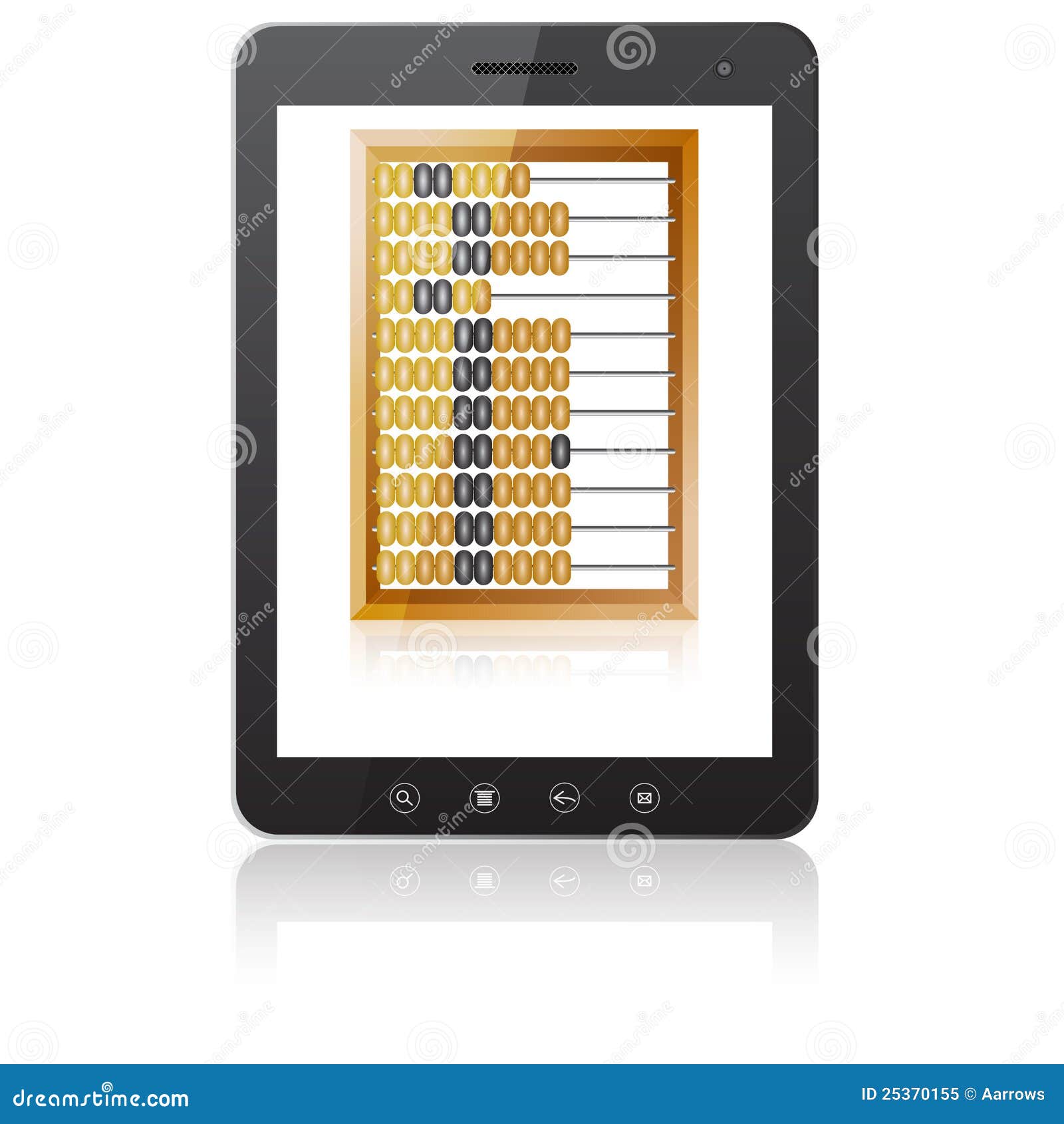 Black Tablet PC Computer With Abacus Royalty Free Stock Photo - Image ...