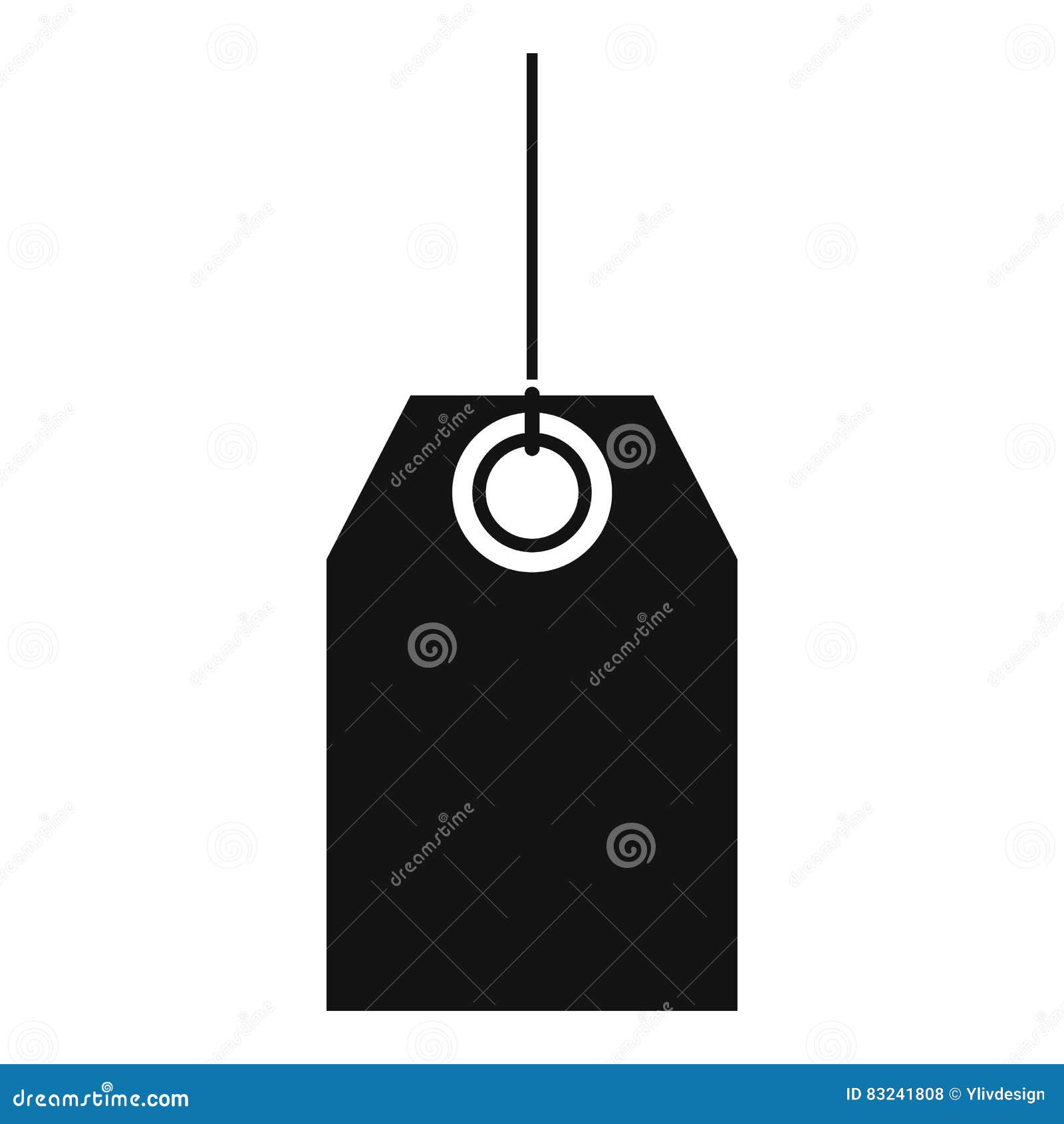 Black Tag Icon, Simple Style Stock Vector - Illustration of retail ...