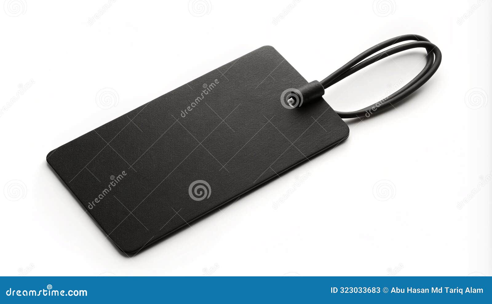 A Black Textured Tag Mockup Stock Illustration - Illustration of ...