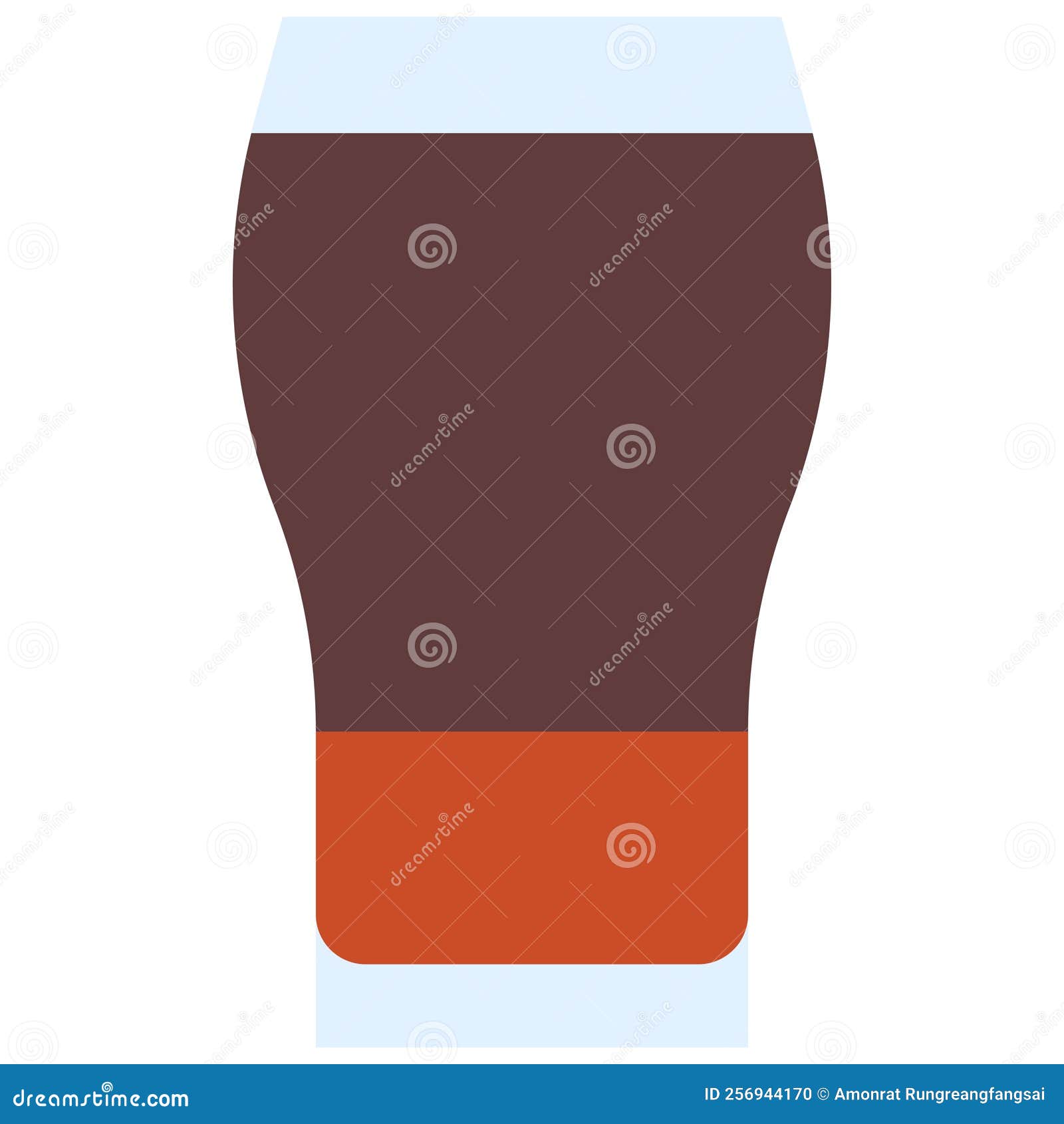 Black and Tan Cocktail Icon, Alcoholic Mixed Drink Vector Stock Vector ...