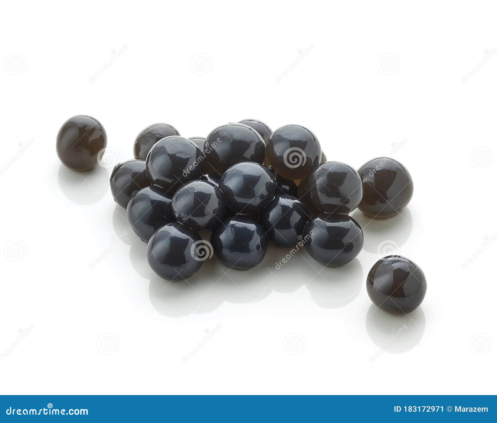 Tapioca Pearls With Brown Sugar Boba Milk Tea At Night Market, Famous ...