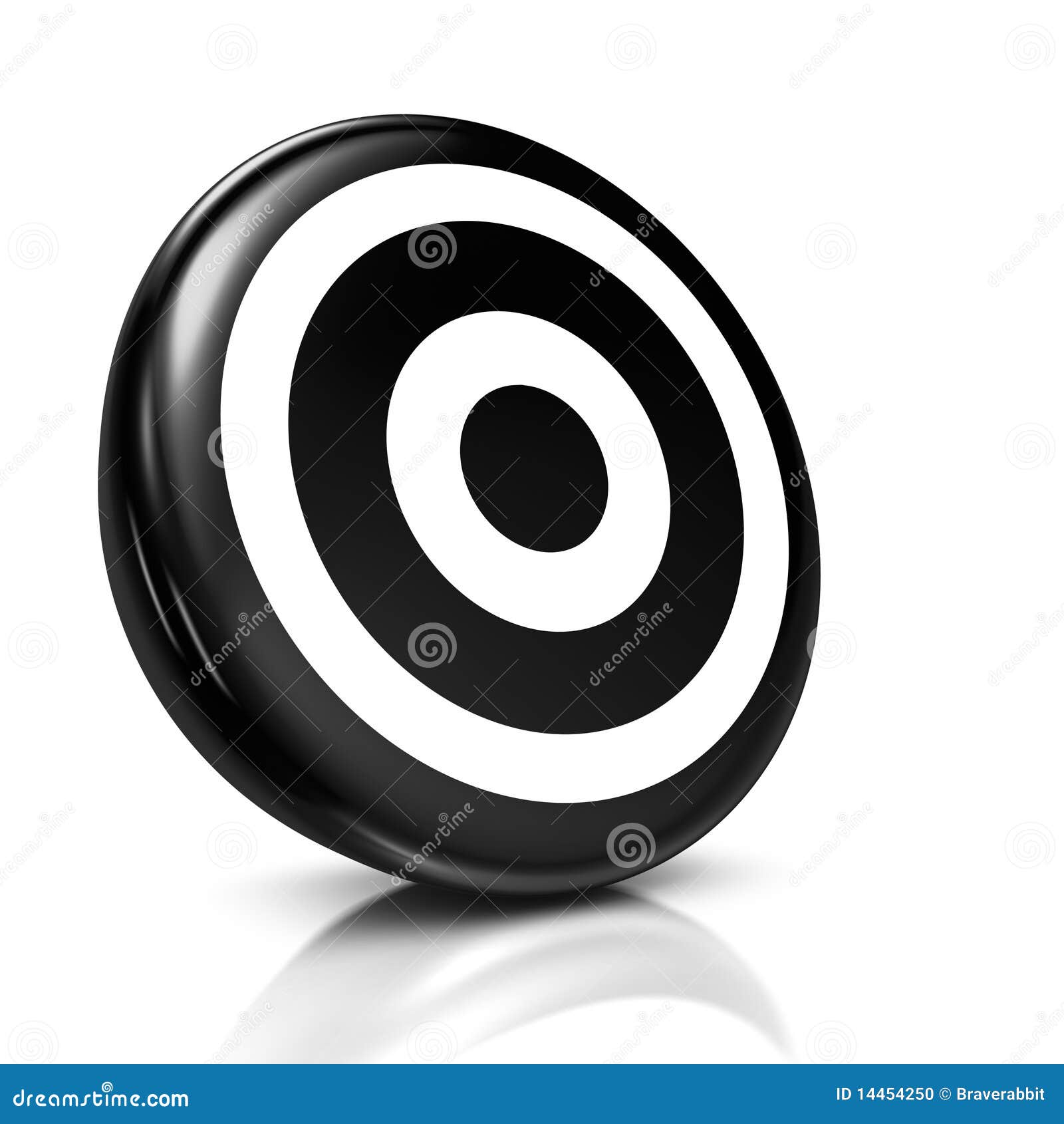 Black target stock illustration. Illustration of white - 14454250