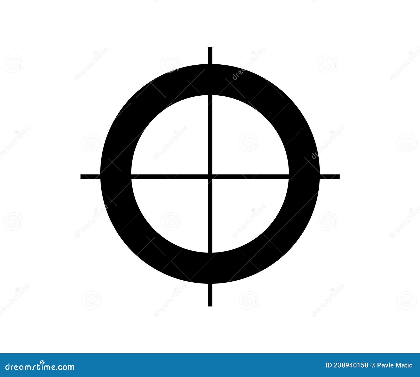Black Target Aiming Icon Isolated on White Background Stock Vector ...