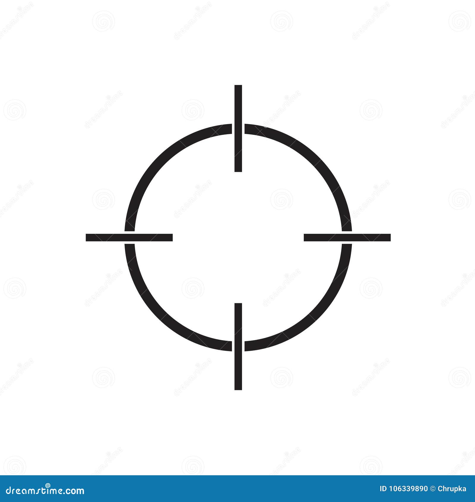 Black target icon stock vector. Illustration of dartboard - 106339890