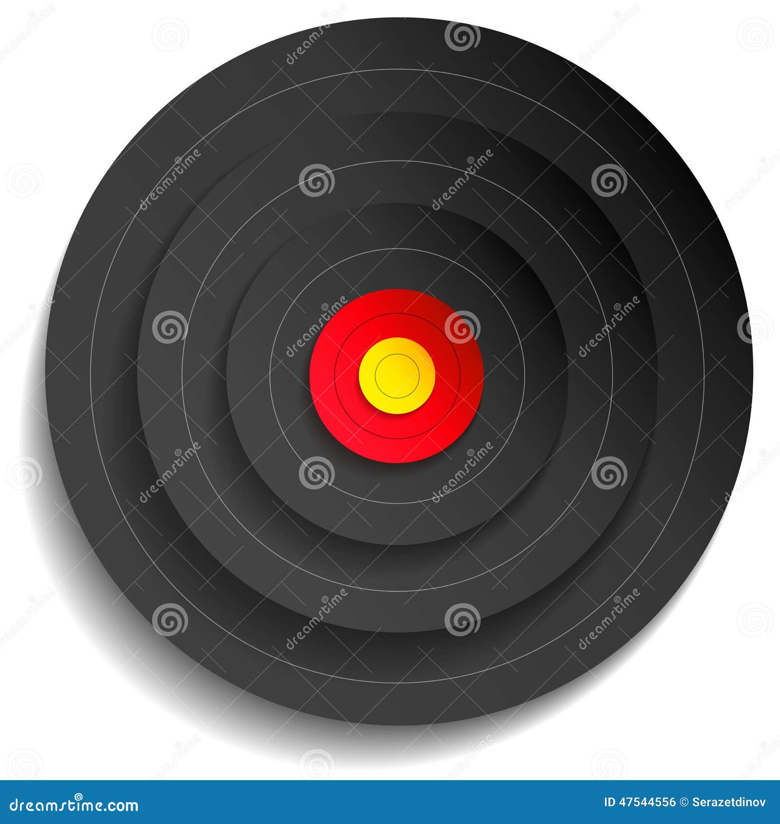 Black target stock vector. Illustration of infographics - 47544556