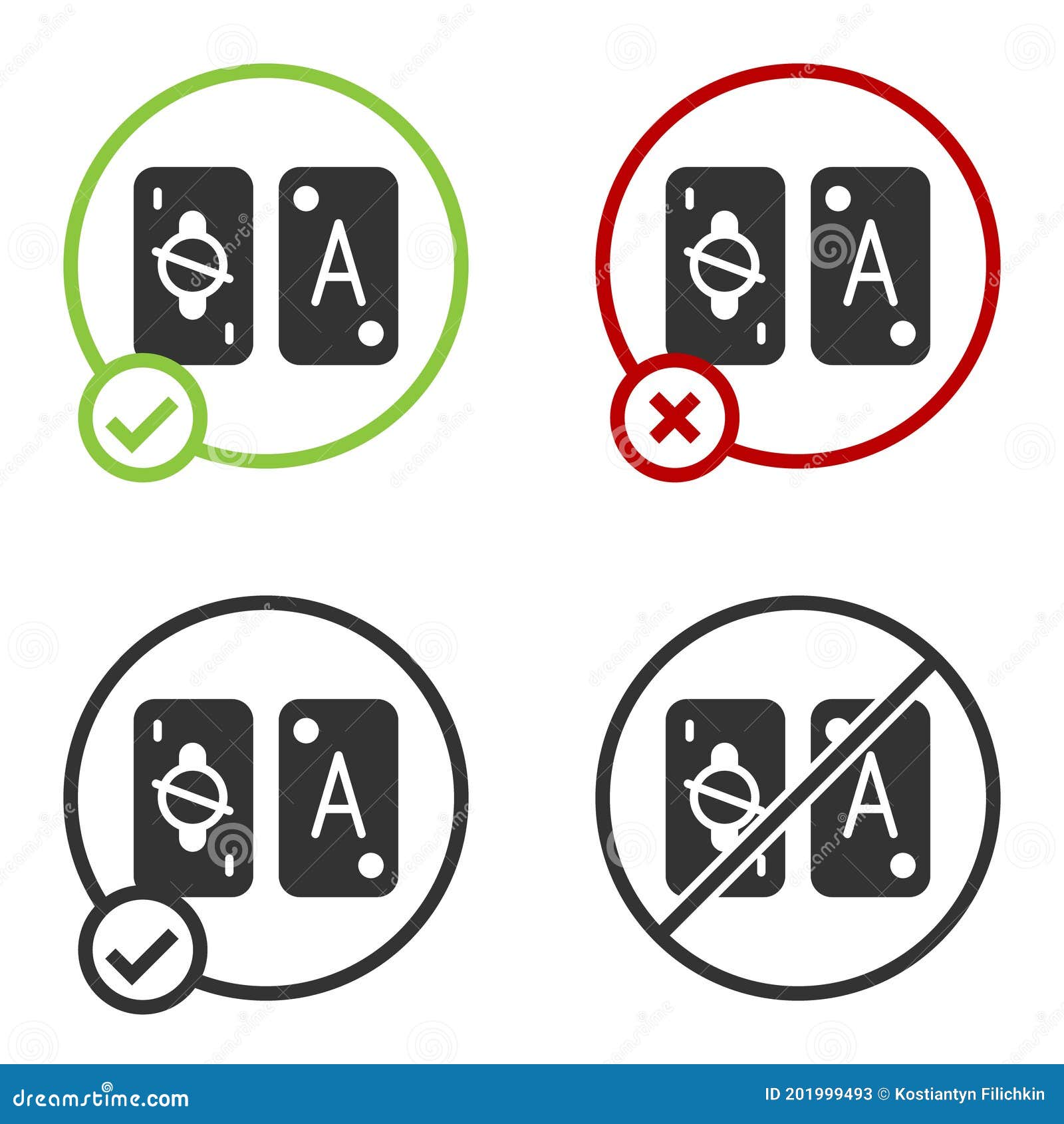 Black Tarot Cards Icon Isolated on White Background. Magic Occult Set ...