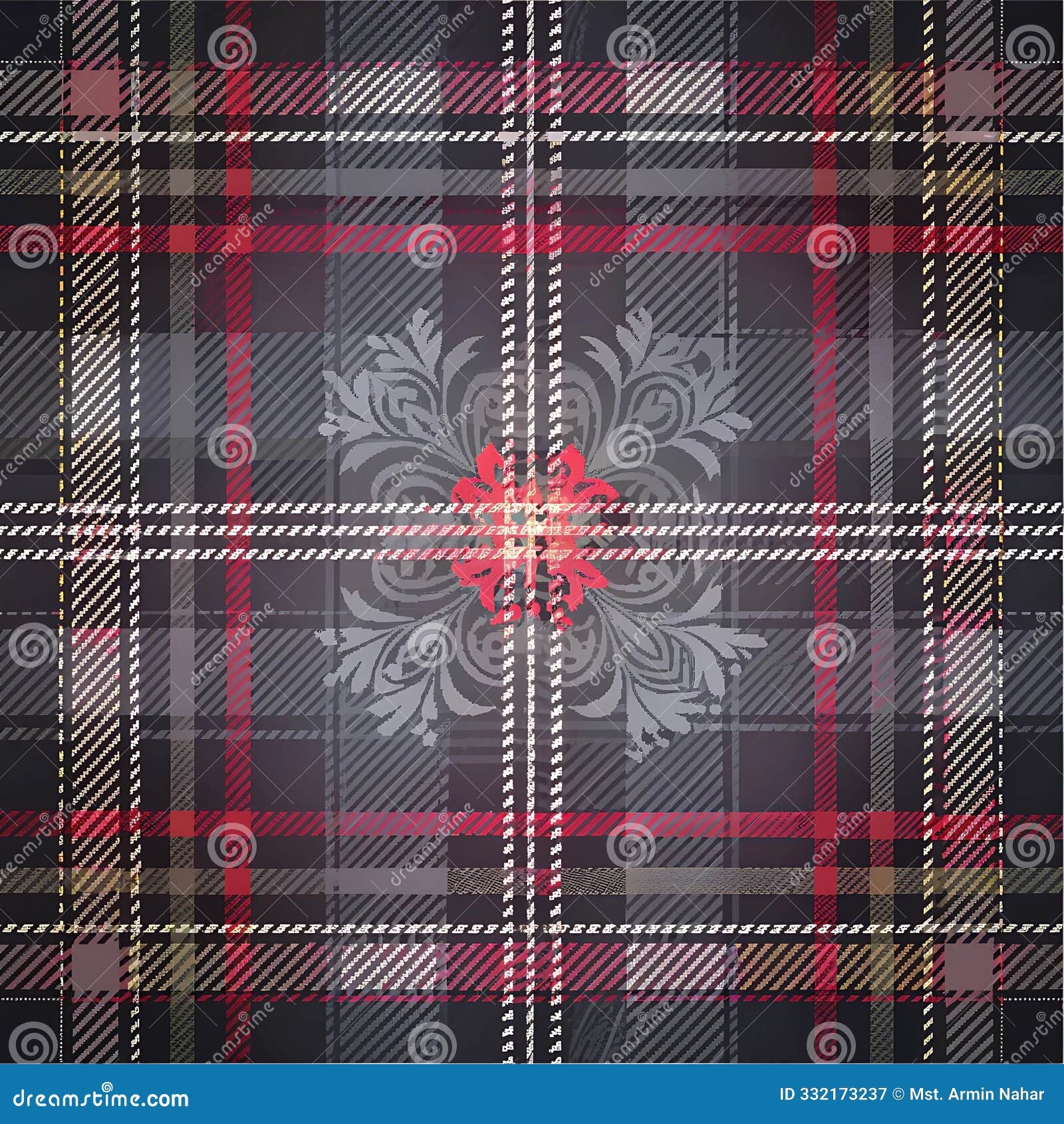 Black Tartan Check Background Stock Illustration - Illustration of kilt ...
