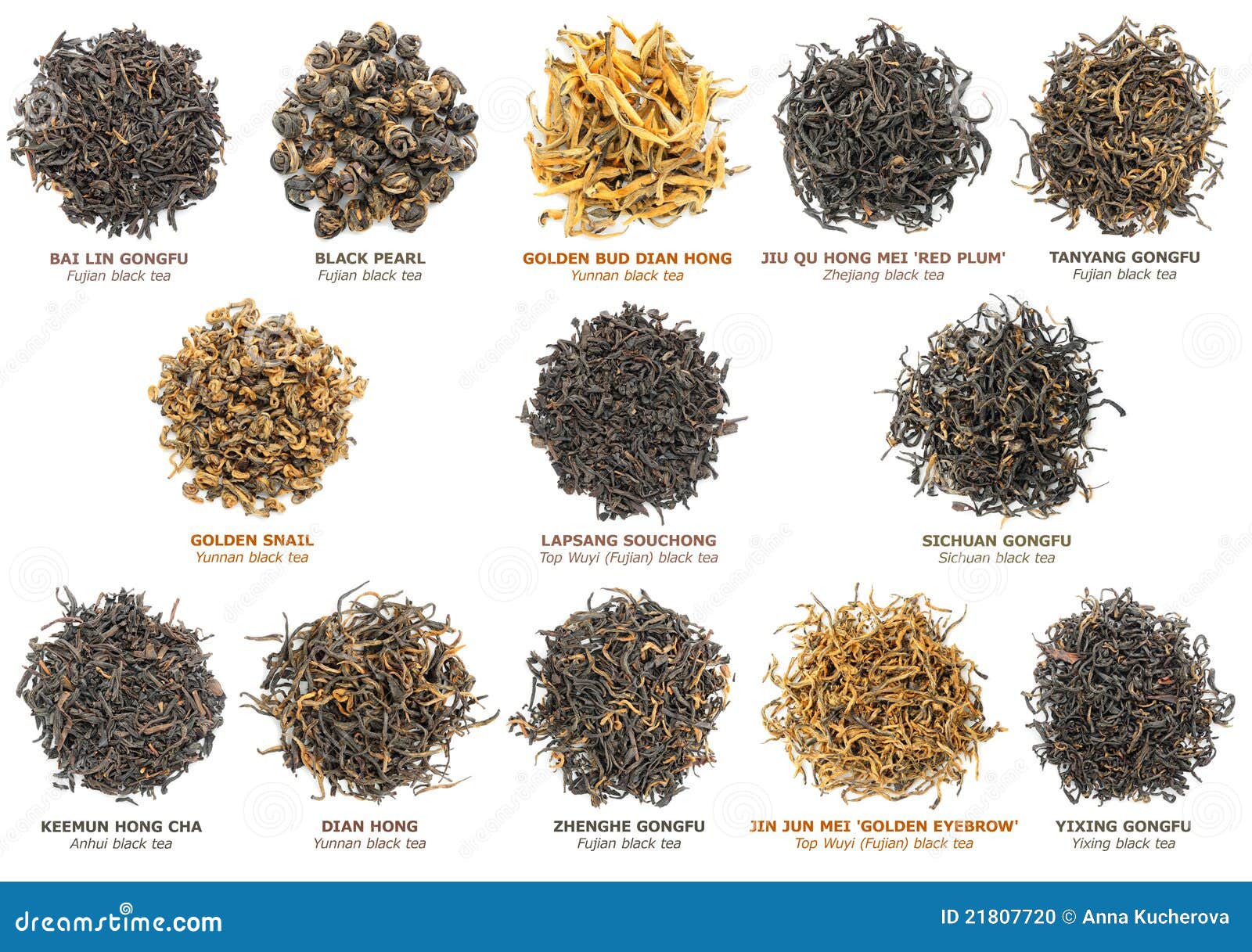 Black tea collection stock photo. Image of anhui, collection - 21807720