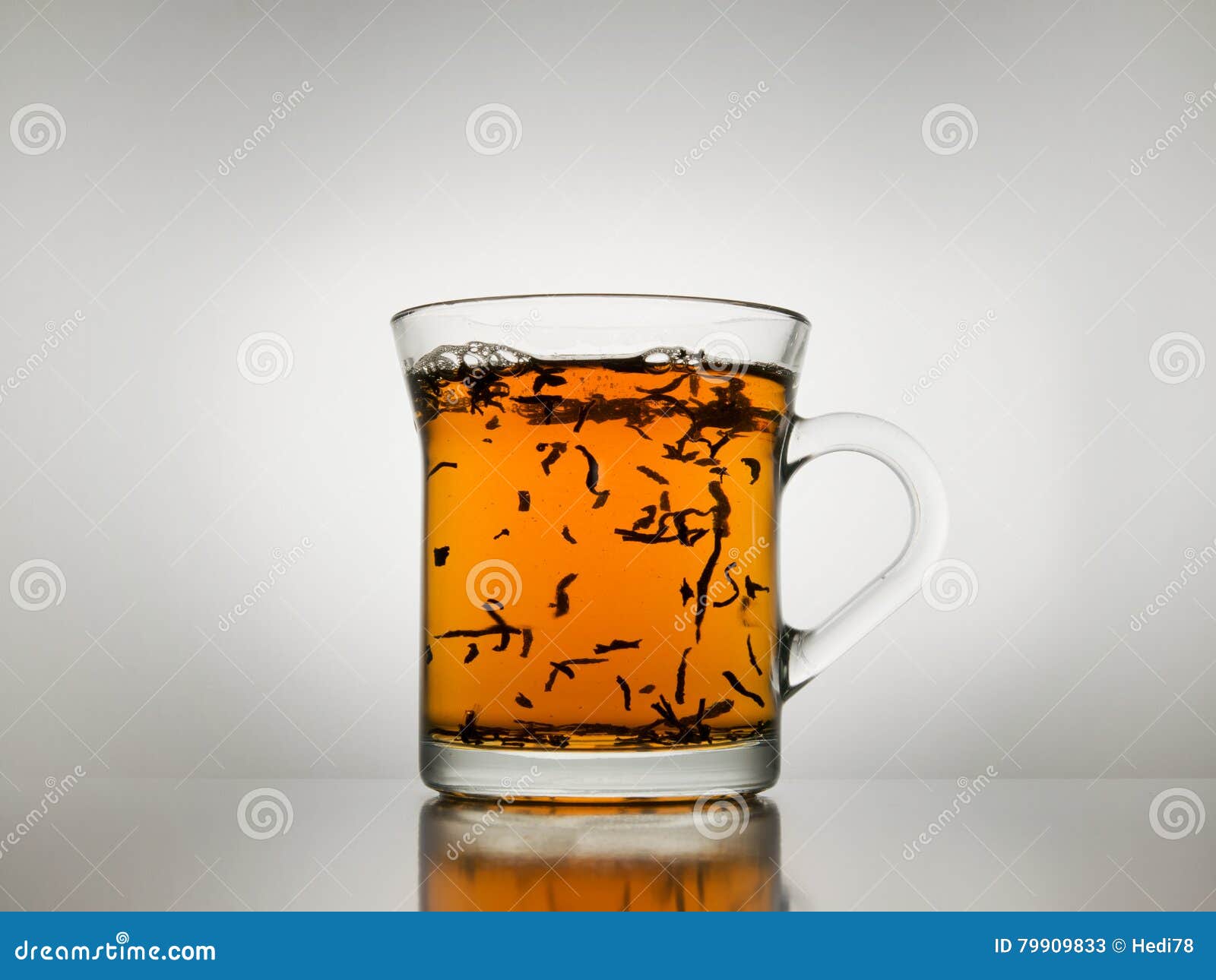 Black tea in glass cup stock image. Image of beverage - 79909833