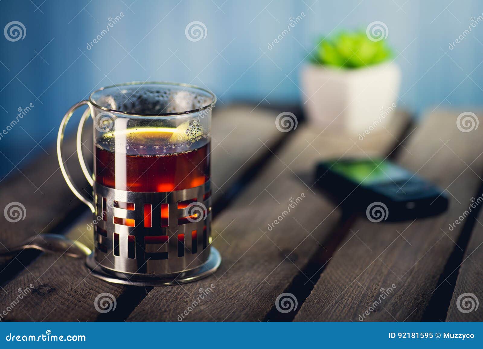 Black tea in the glass stock image. Image of culture - 92181595