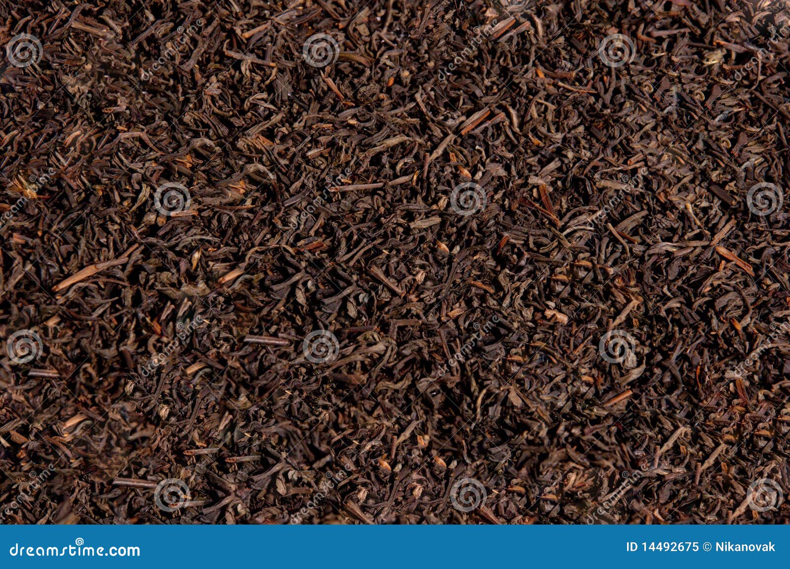 Black Tea Loose Dried Tea Leaves, Texture Stock Image - Image of ...
