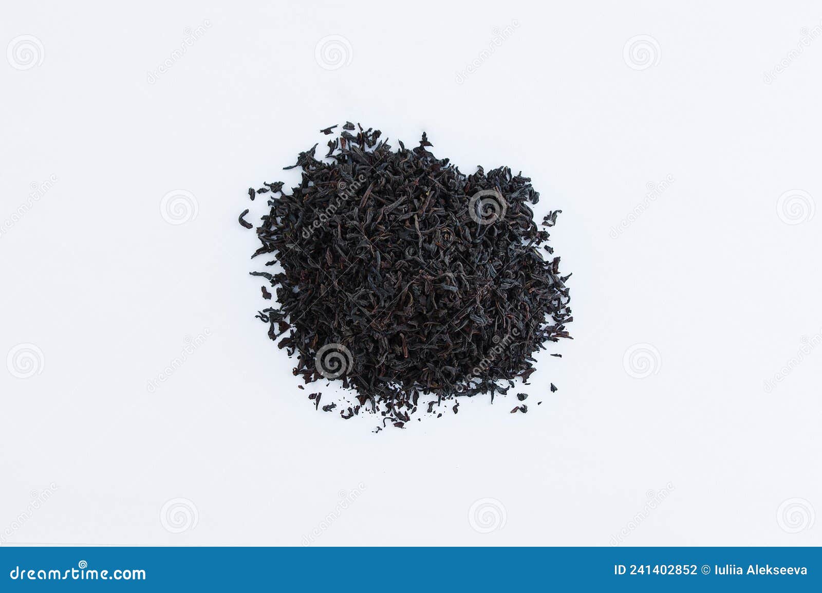 Black Tea Loose. White Background Stock Photo - Image of breakfast ...